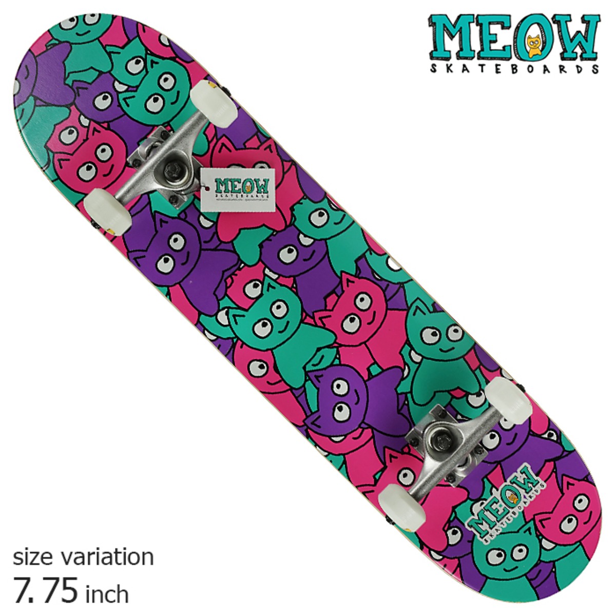 MEOW STICKER PILE COMPLETE MULTI 7.75 inch ミャオ コンプリートデッキ スケボー スケートボード ...