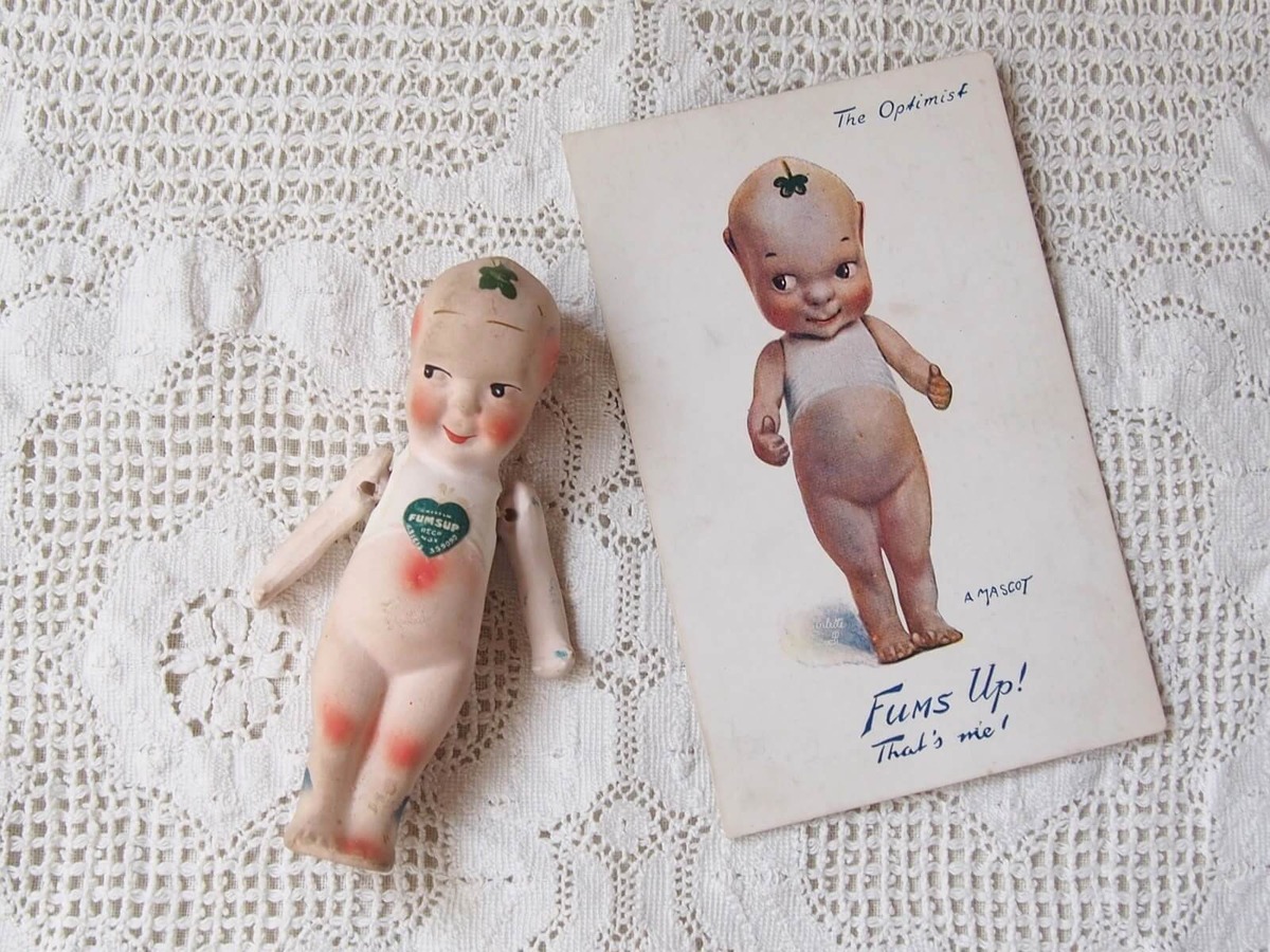 イギリスアンティーク Fums Up Doll ビスクドール | Bonny Bee