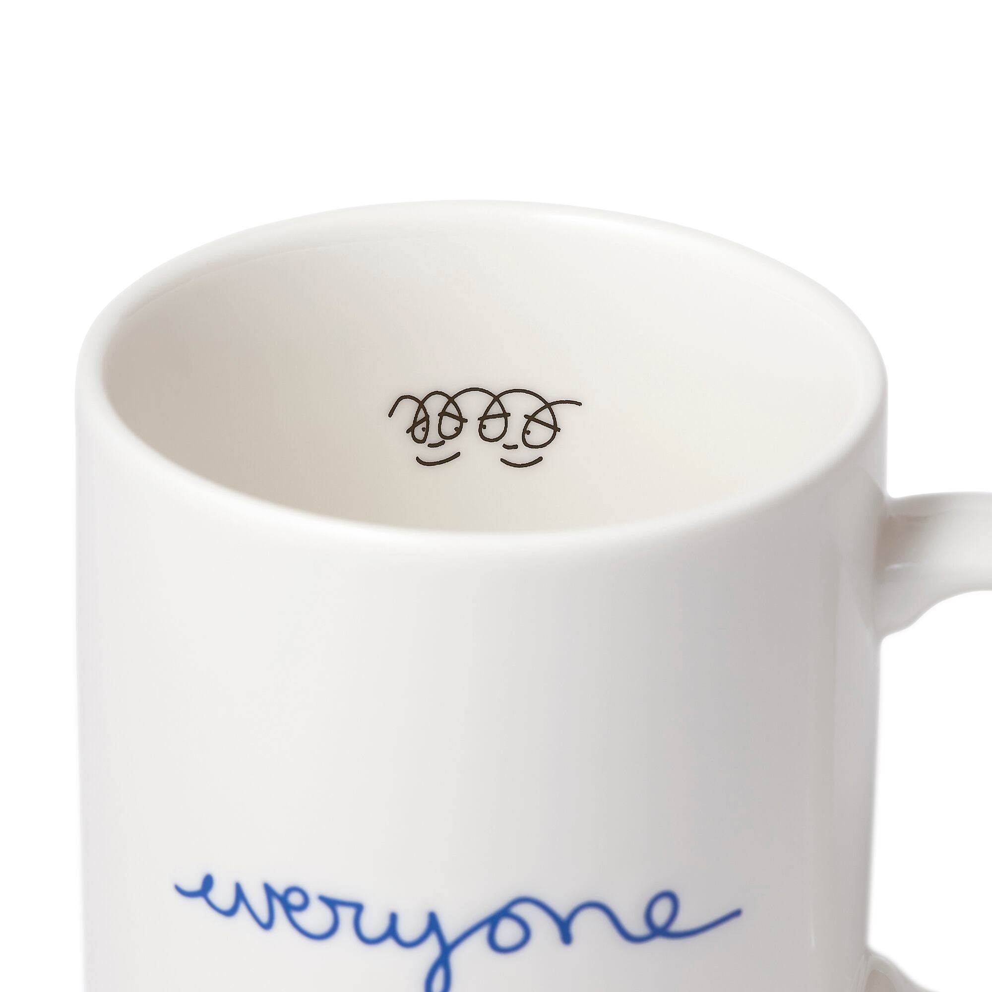 everyone j.30000 rooftop logo mug (WHITE) | everyone