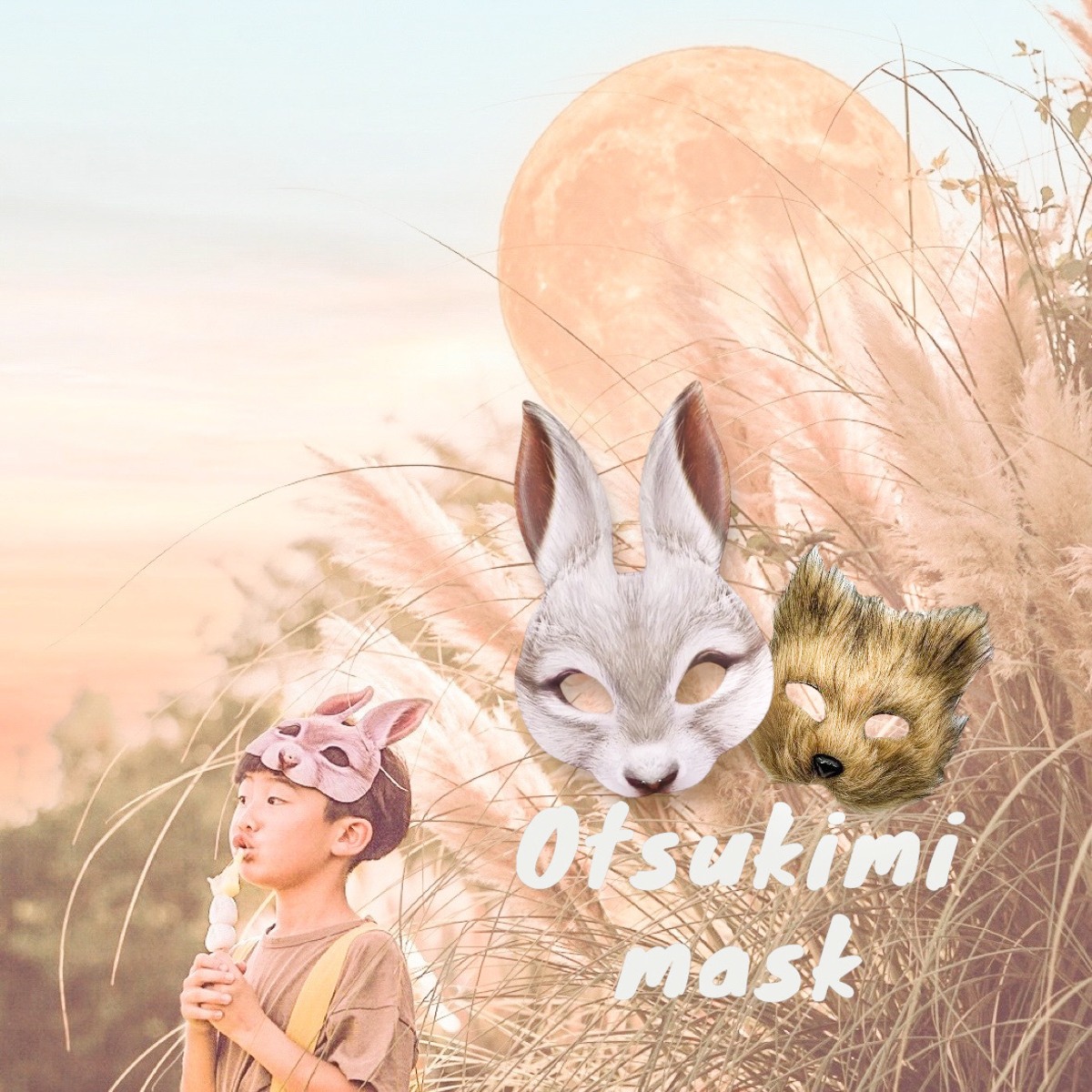 Otsukimi mask [rabbit/wolf] そのままHalloweenに。 | ichiita.