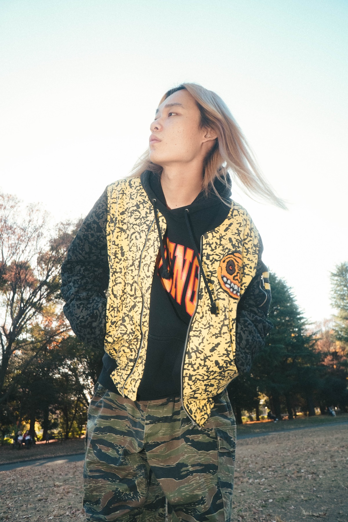 "KTZ" Design Embroidery Stadium Jacket | Rear