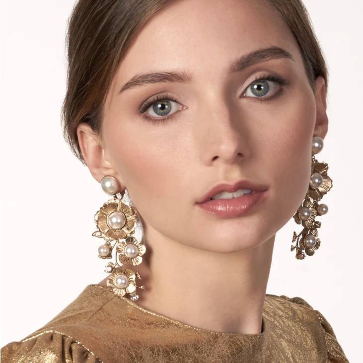 Elizabeth Bower Clematis pearl climber イヤリングER586【レンタル】 | RBride