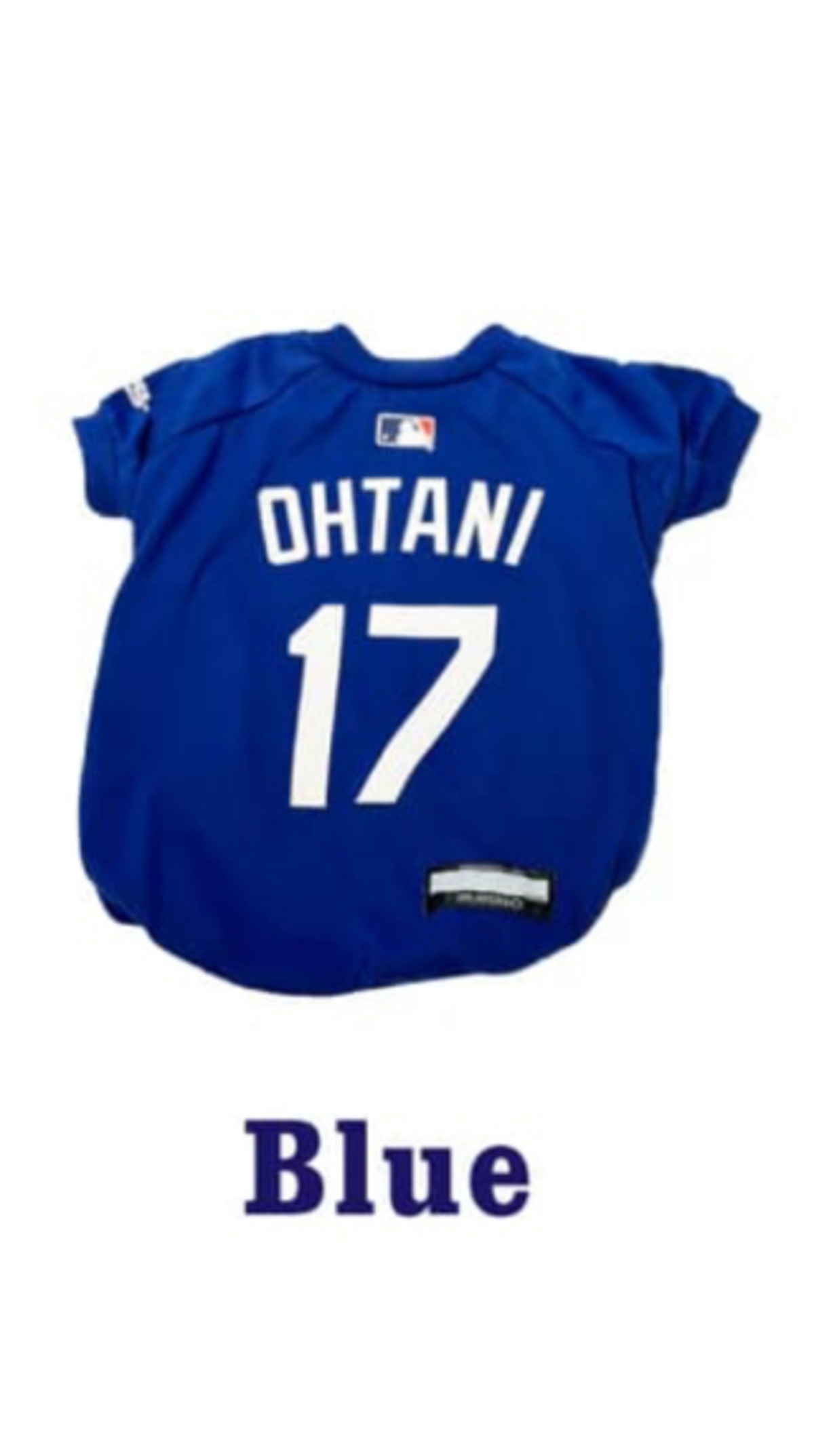 【PET WEAR】MLB公式 LAドジャース 大谷翔平選手モデル ペット用Tシャツ（サイズ・XS /カラー・ブルー） | Three bom ...