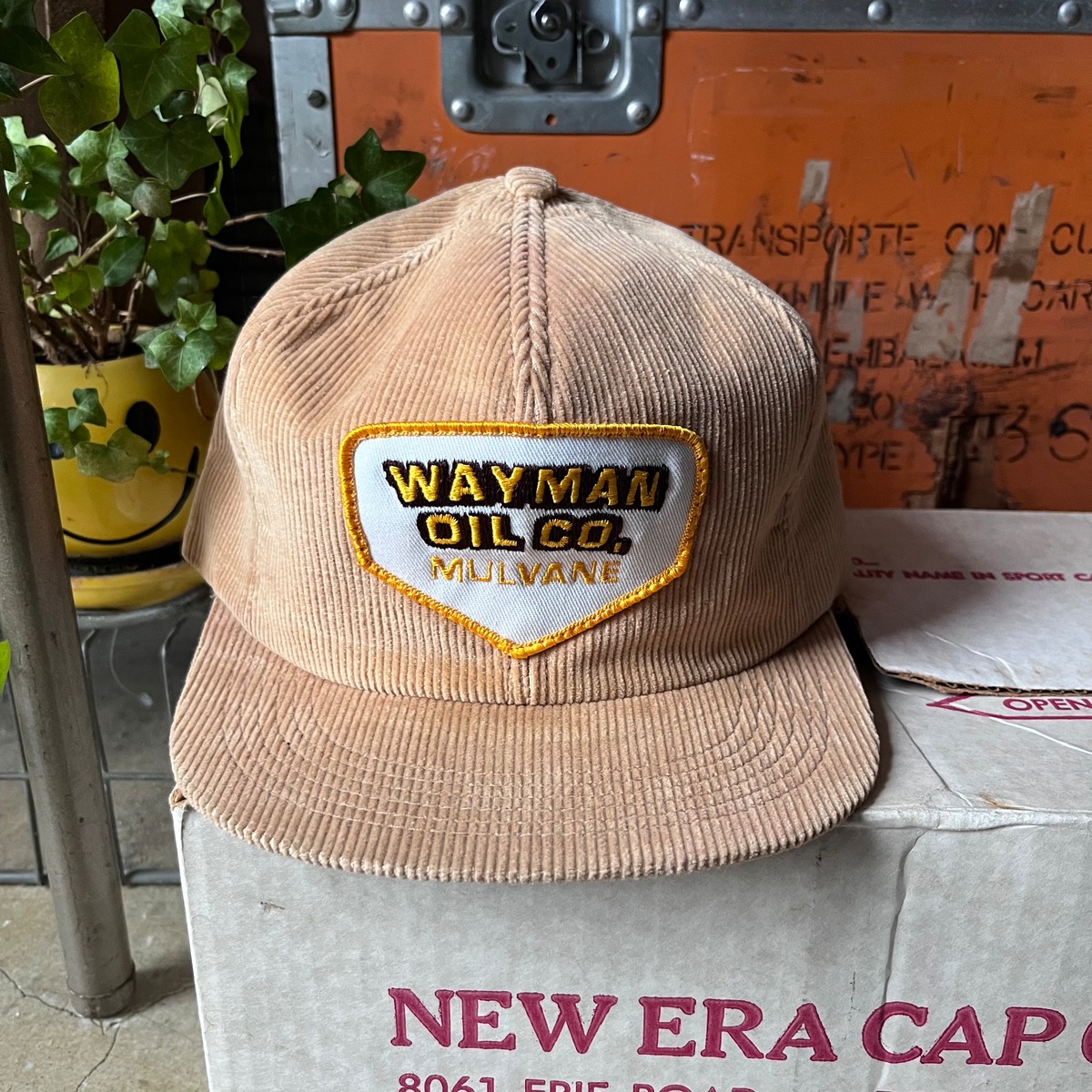 Deadstock "K-Products,INC" Corduroy Trucker Hat /Sand/WAYMAN OIL CO ...