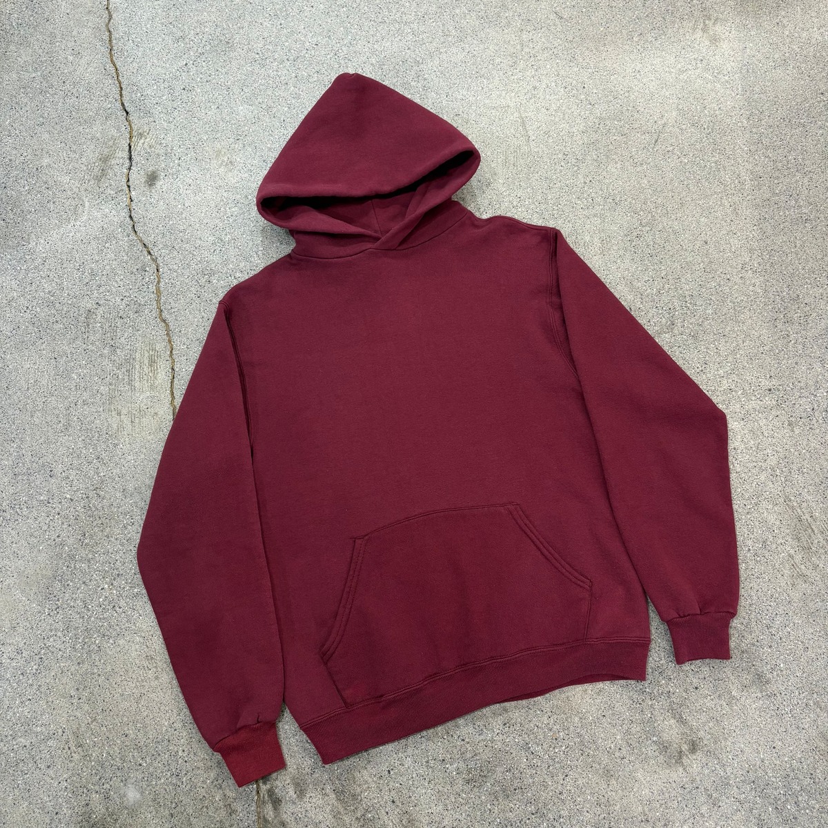 【Russell】80s Sweat Parka M Burgundy "Good Color" | East Dogs