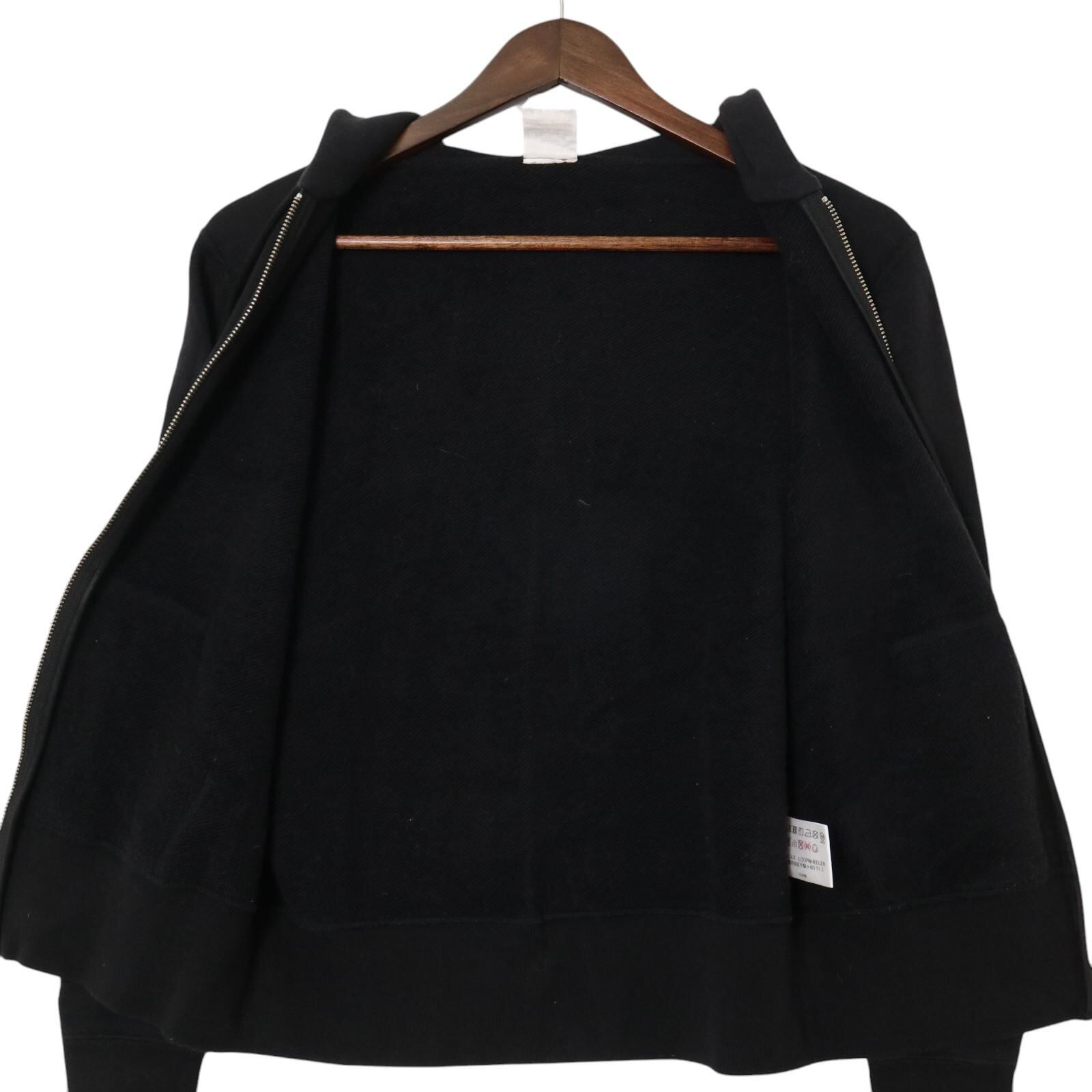 LOOPWHEELER COTTON F/Z PARKA S BLACK | safarionline