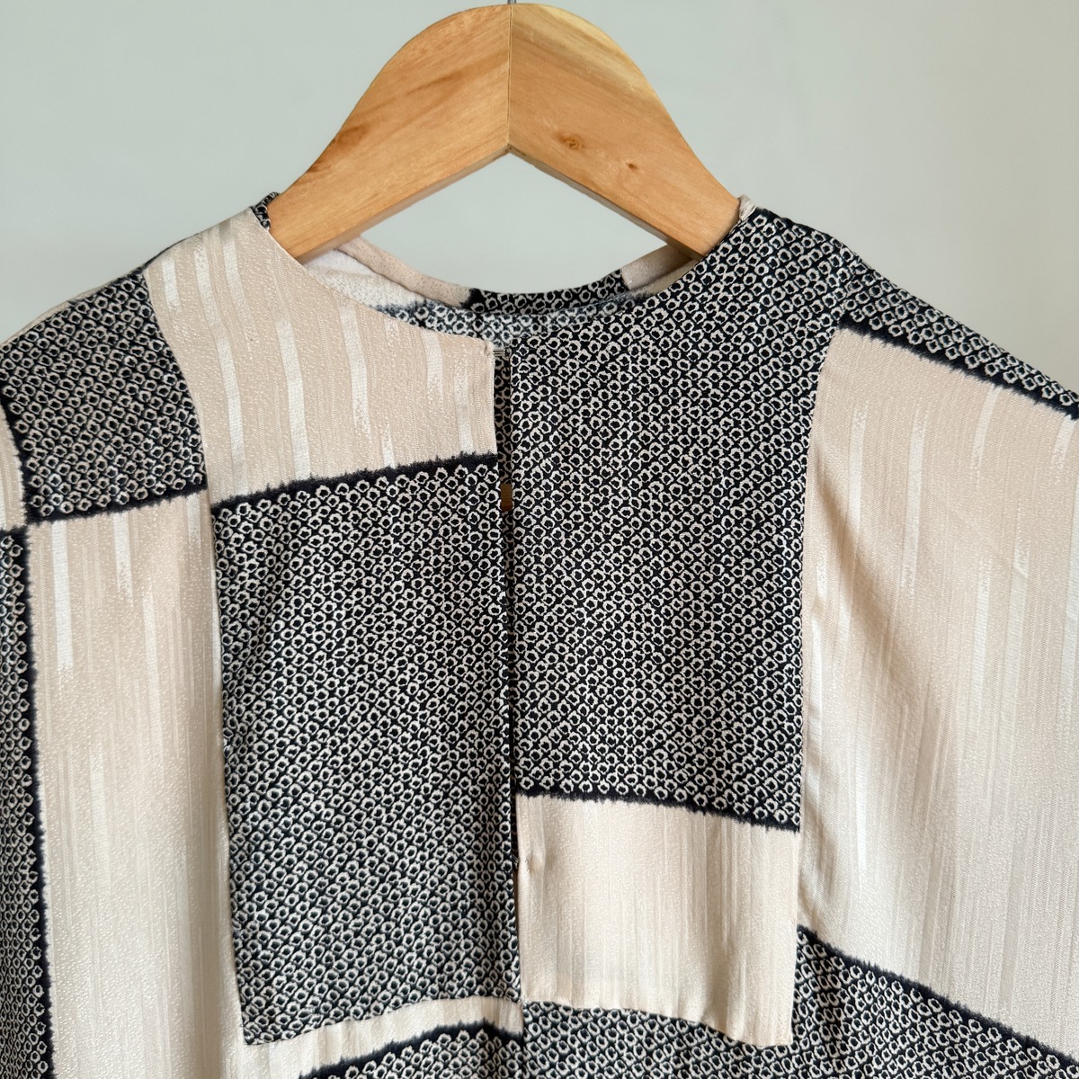2way Ichimatsu check pattern silk kimono dress 市松格子 | COH / 孝