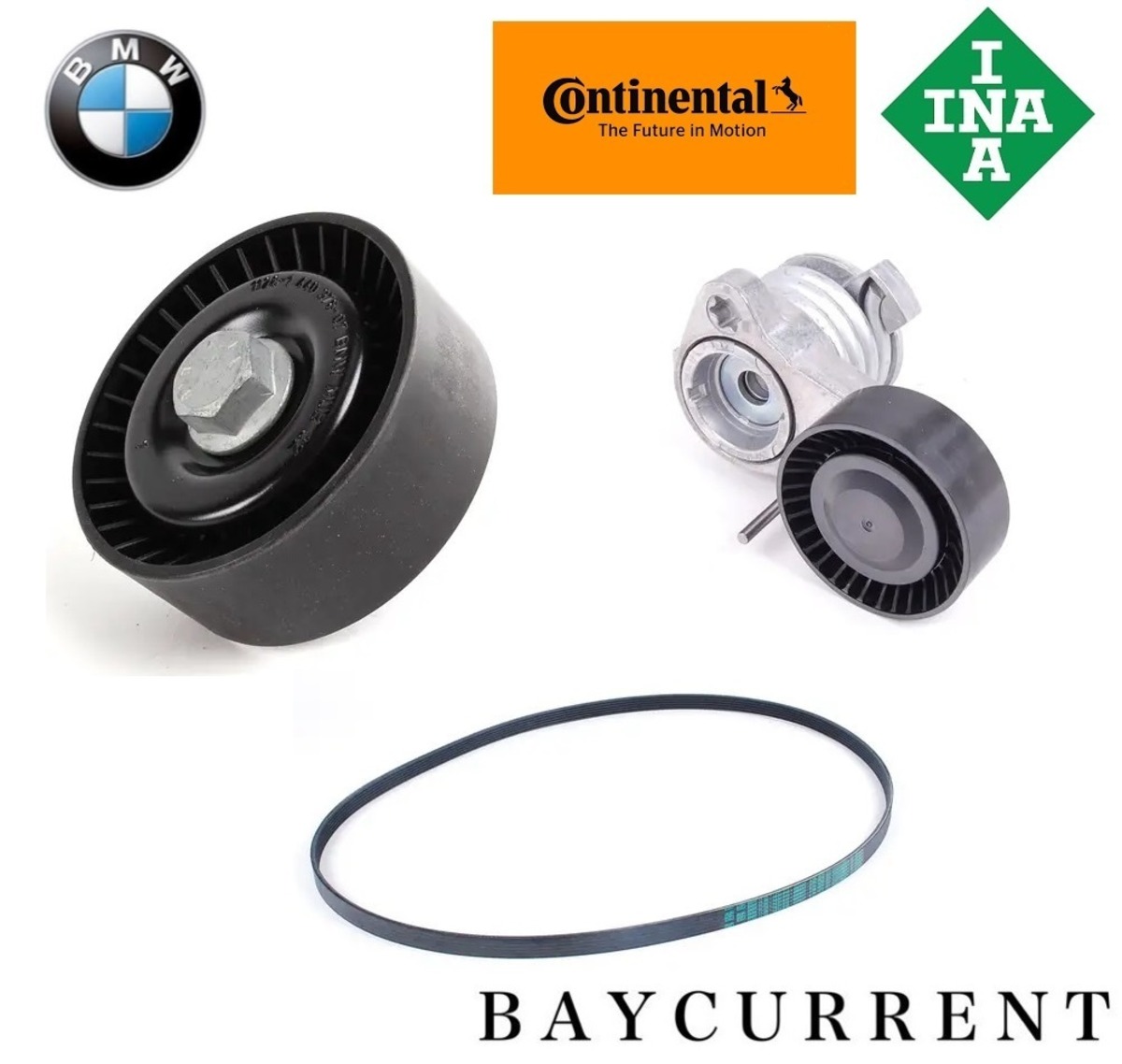 【正規純正OEM】 BMW ファンベルト テンショナー プーリー 3点 セット Xシリーズ X1 E84 X3 E83 Zシリーズ Z4 ...