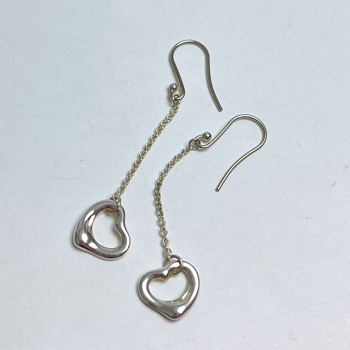 1876 ティファニー オープンハート ドロップ ピアス 925 | LiLi