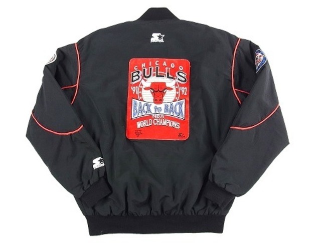 90's CHICAGO BULLS NBA WORLD CHAMPION STARTER ナイロンジャケット | CYCLONE