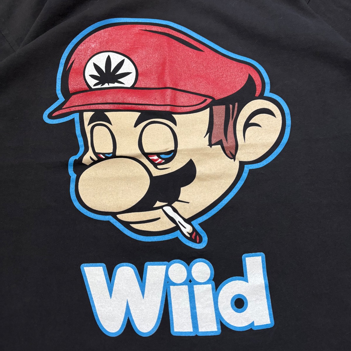 "ガンジャマリオ" 00s wiid mario tシャツ SUMER MARIO BROS PARODY スーパーマリオ マリオ パロディ ...