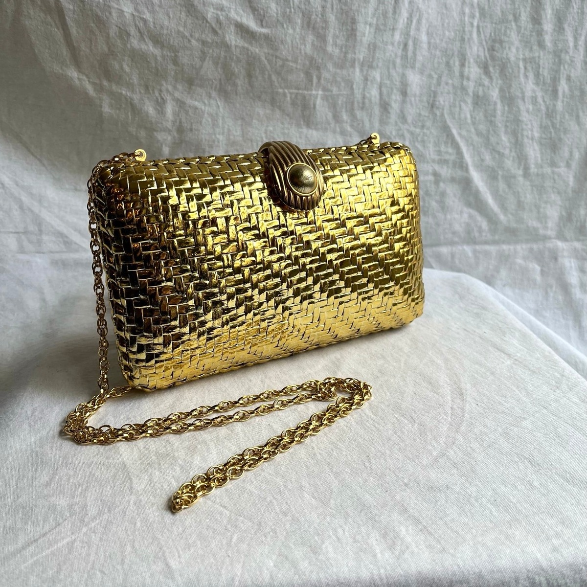 RODO "Gold Rattan" Chain Shoulder/Clutch 2-Way Bag | CARBOOTS