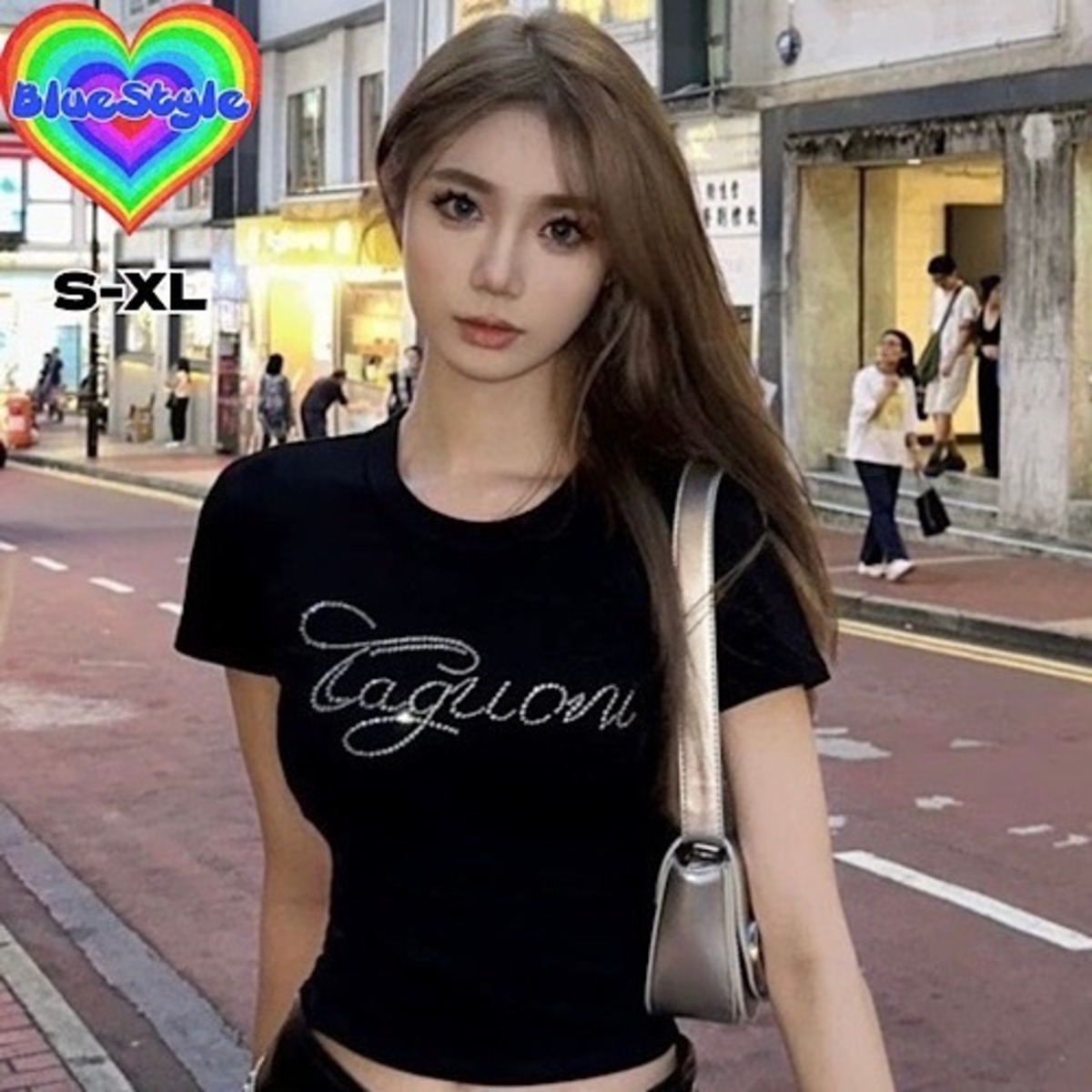 【2597】 レディーストップス レディース 春 夏 トップス ゆったり おしゃれ カジュアル Tシャツ ミニT | 韓国ファッション BlueStyle | 韓国子供服・レディース・メンズ ...