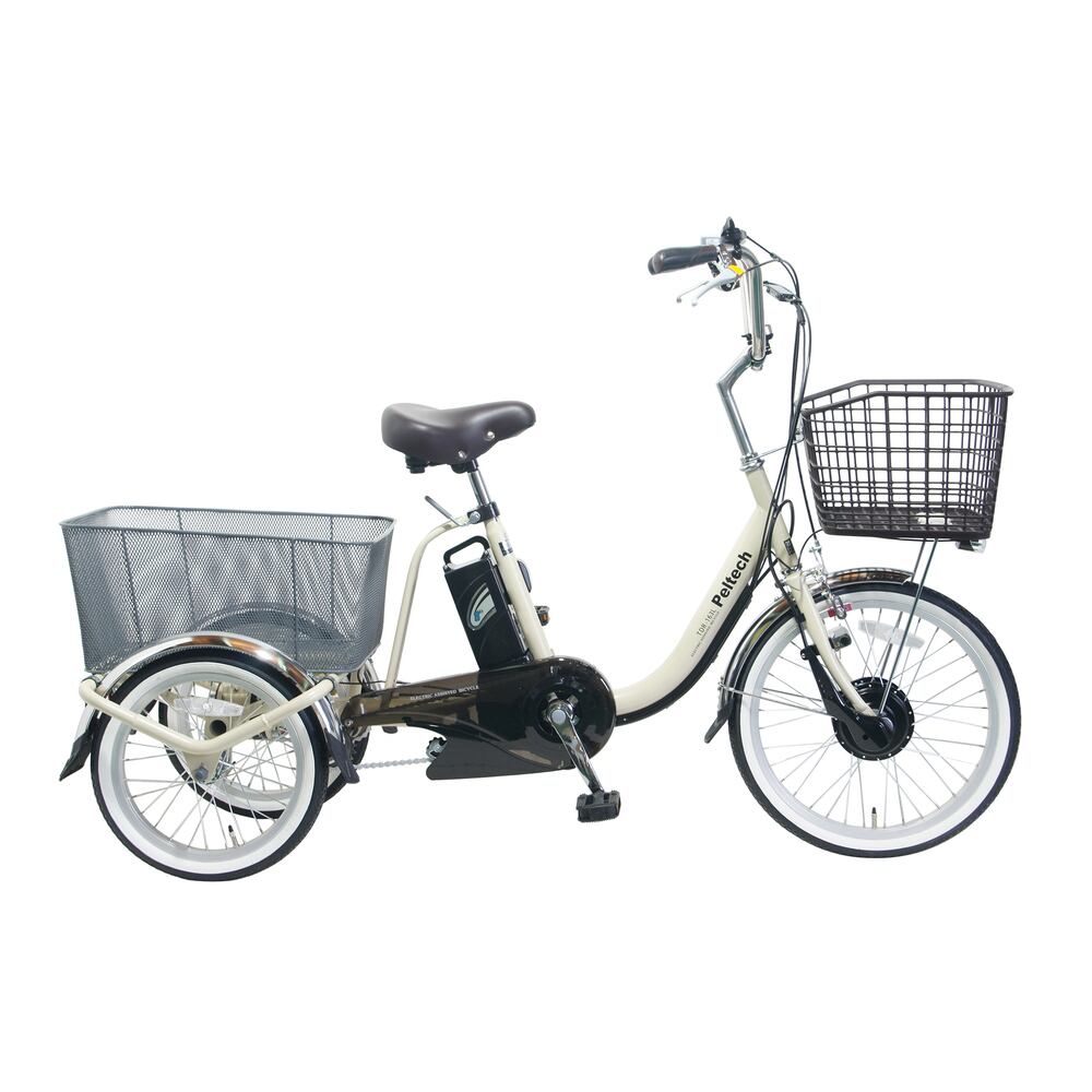 PELTECH(ペルテック) TDR-163L 電動アシスト三輪車 前輪20型/後輪18型 | サイクルワークス 自転車取扱い数NO,1