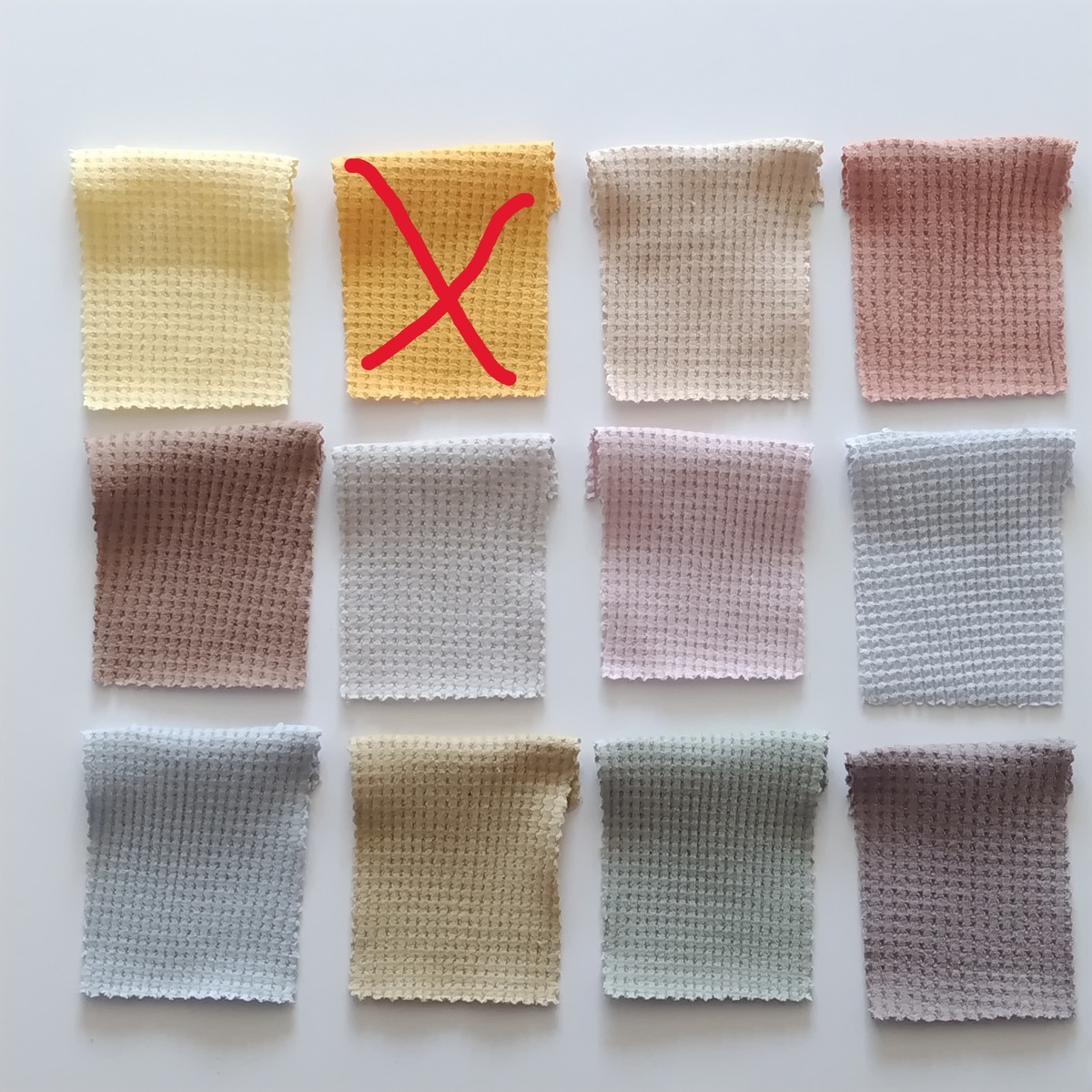 【予約販売】W-005 全51種類！ワッフルニット 無地② | Cumin fab