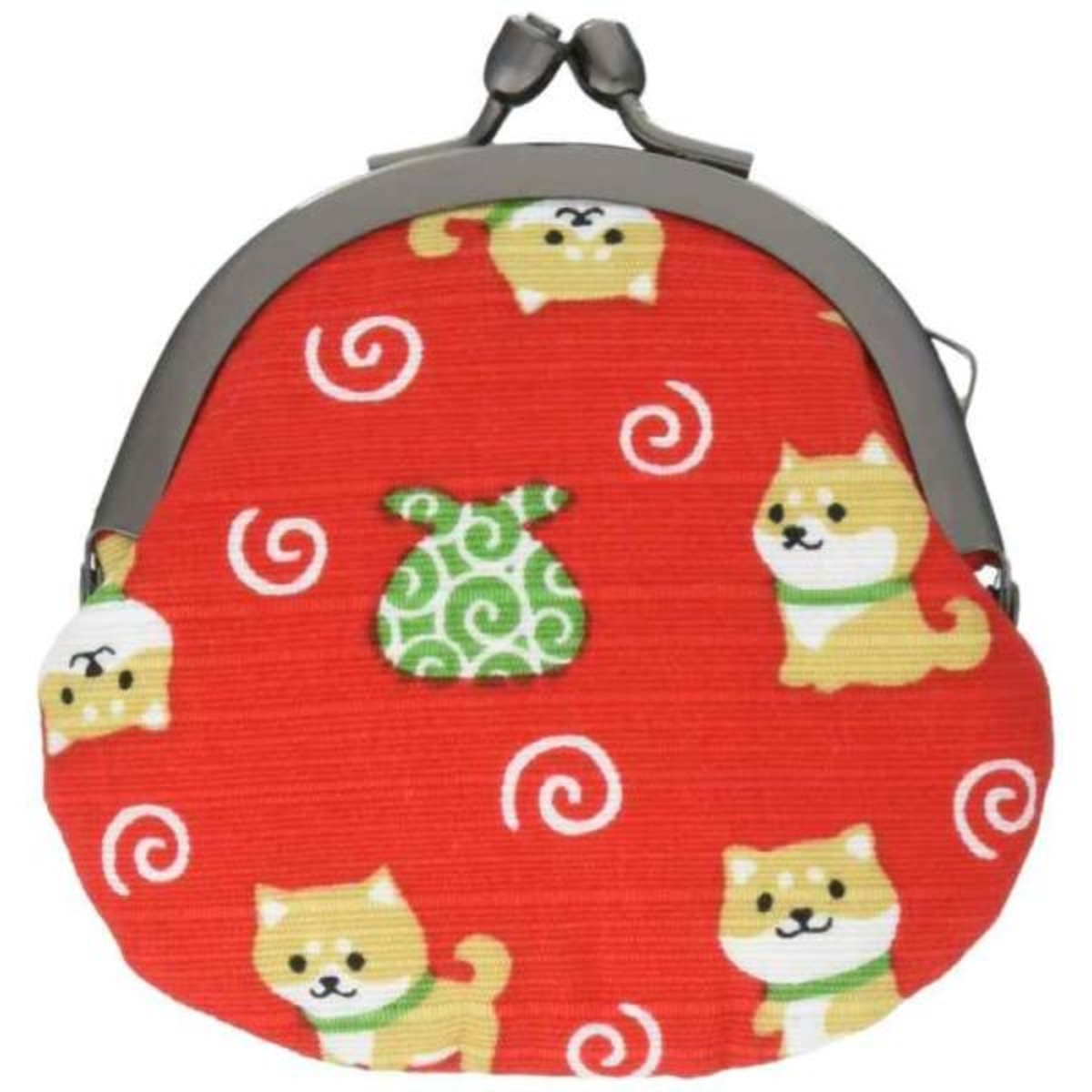 前田染工 和布日和 豆柴のおつかい 2.5 丸 小銭入れ 赤 1177921 | hero01