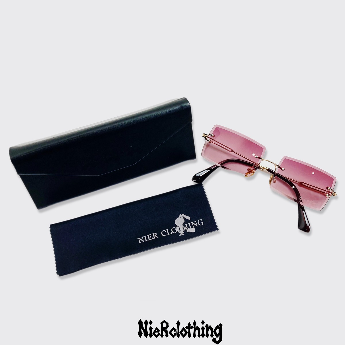 UVカット機能付きSQUARE SUNGLASSES【メガネケース×メガネ拭き付き】 | NIER CLOTHING