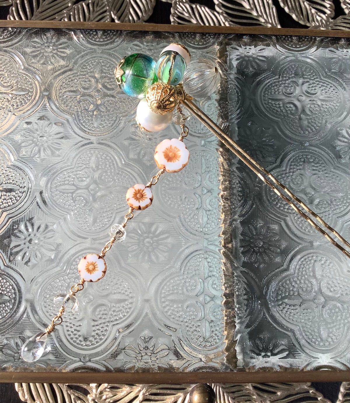 flower / white かんざし 1号店 711 | kumimi