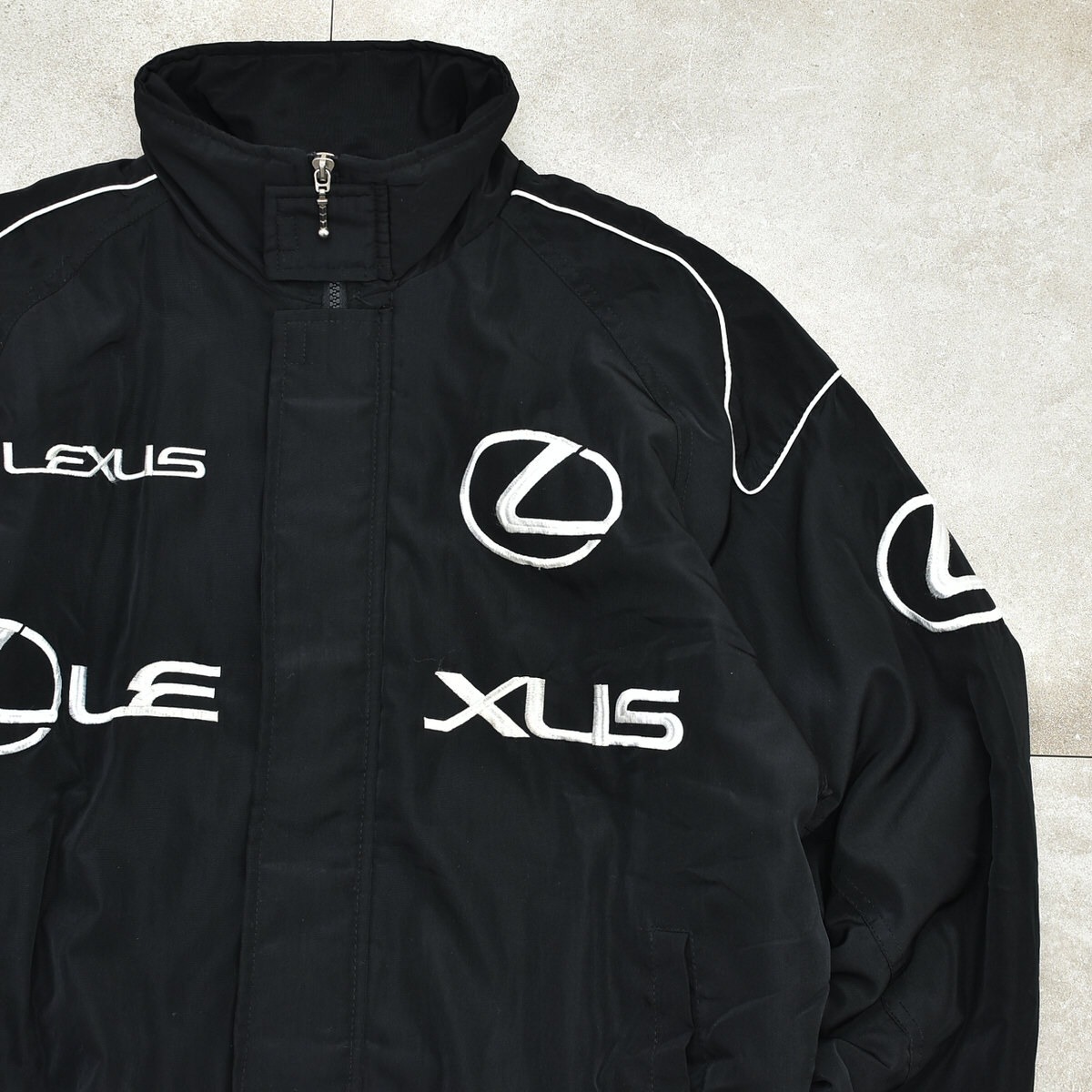 LEXUS logo embroidery nylon jacket | 古着屋 grin days memory 【公式】古着通販 オンラインストア
