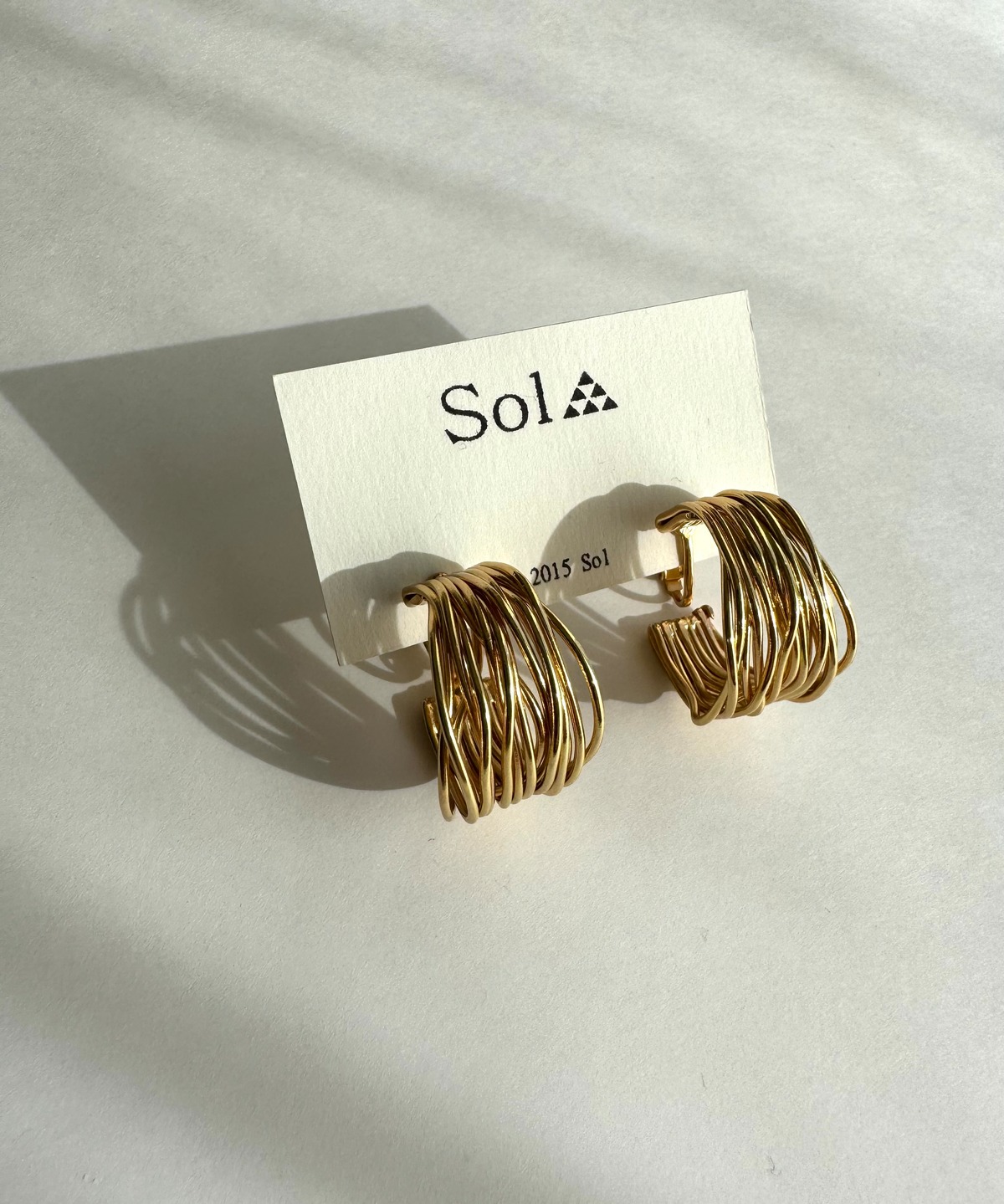 A-38 gold earring | Sol