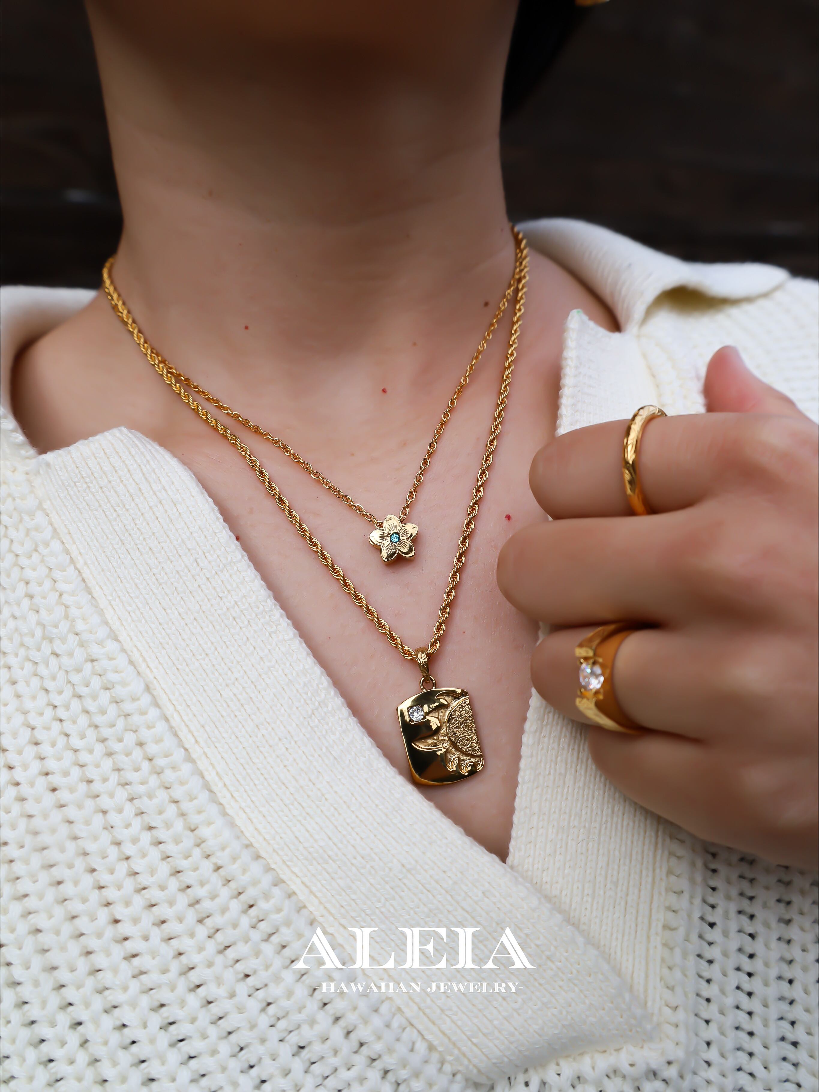 LaLa Pilina Necklace[316L]ハワイアンジュエリー | ALEIA【Hawaiian jewelry 】サージカルステンレス