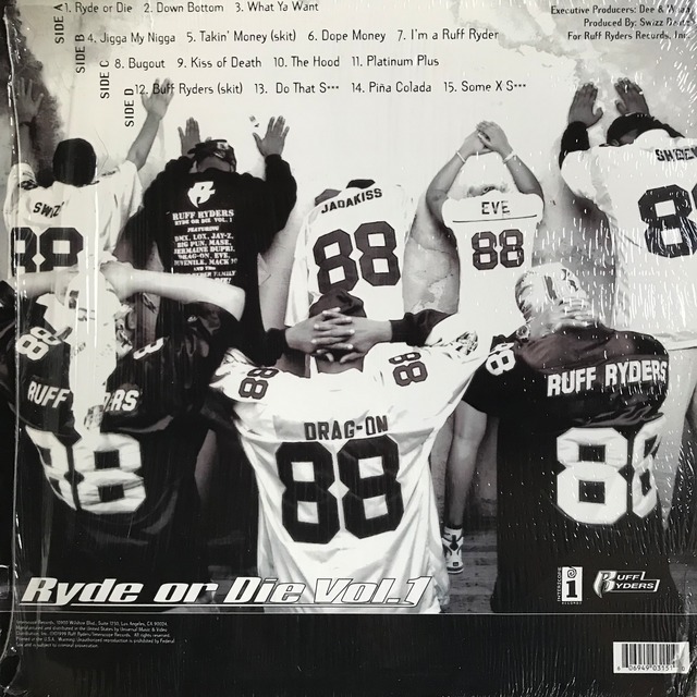 RUFF RYDERS / RYDE OR DIE VOL.1 | PASSTIME RECORDS / パスタイム レコード