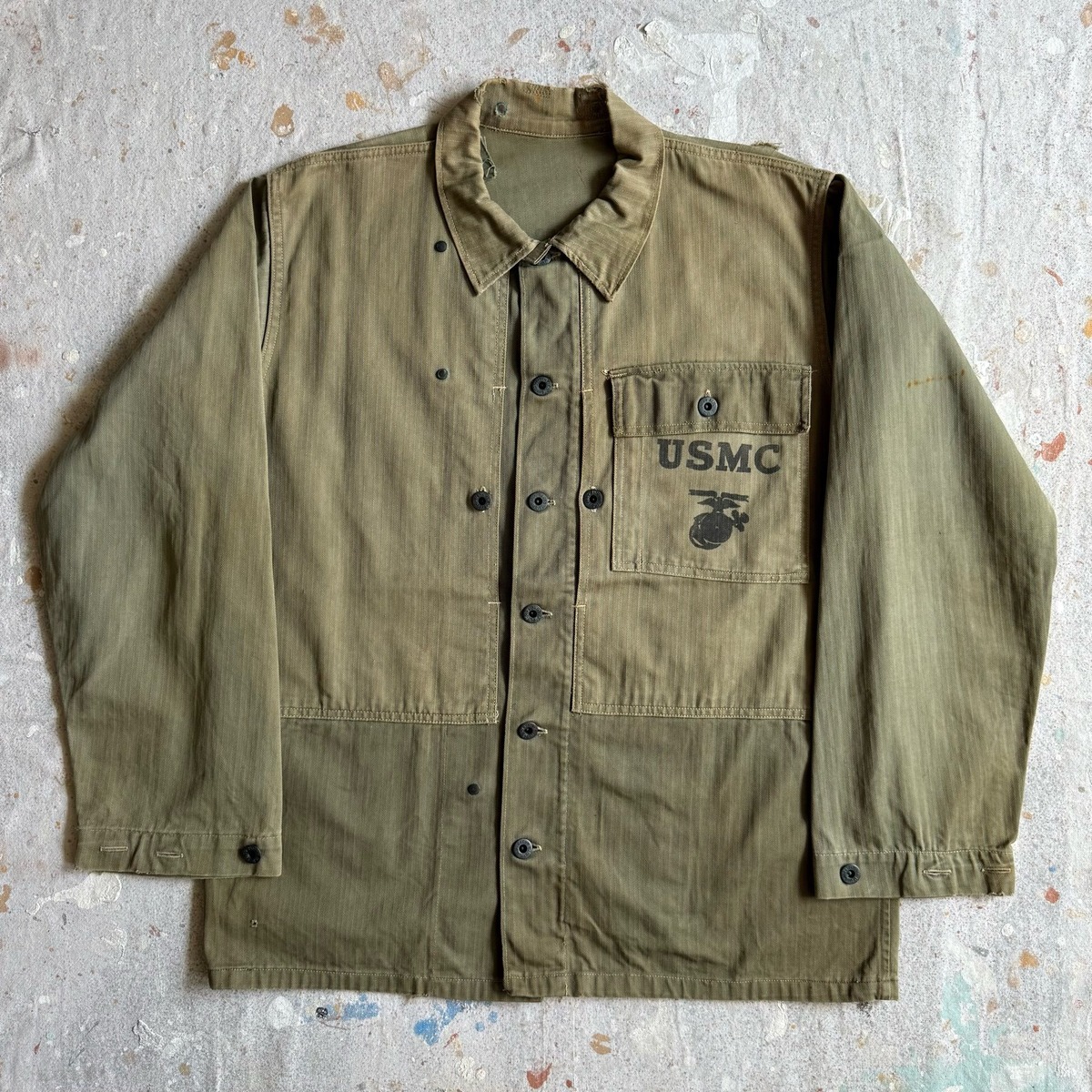 1940s USMC P-44 HBT JACKET 38 2トーン Z208 | ROGER'S vintage clothing -ロジャース-