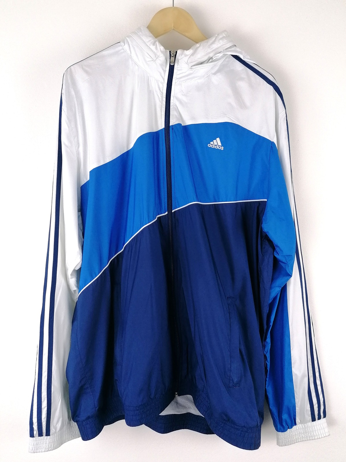 ADIDAS HOODIE SPORTS JAKETS - SIZE : 4XL - RA#8837 CA#40312 - LATE 90 ...
