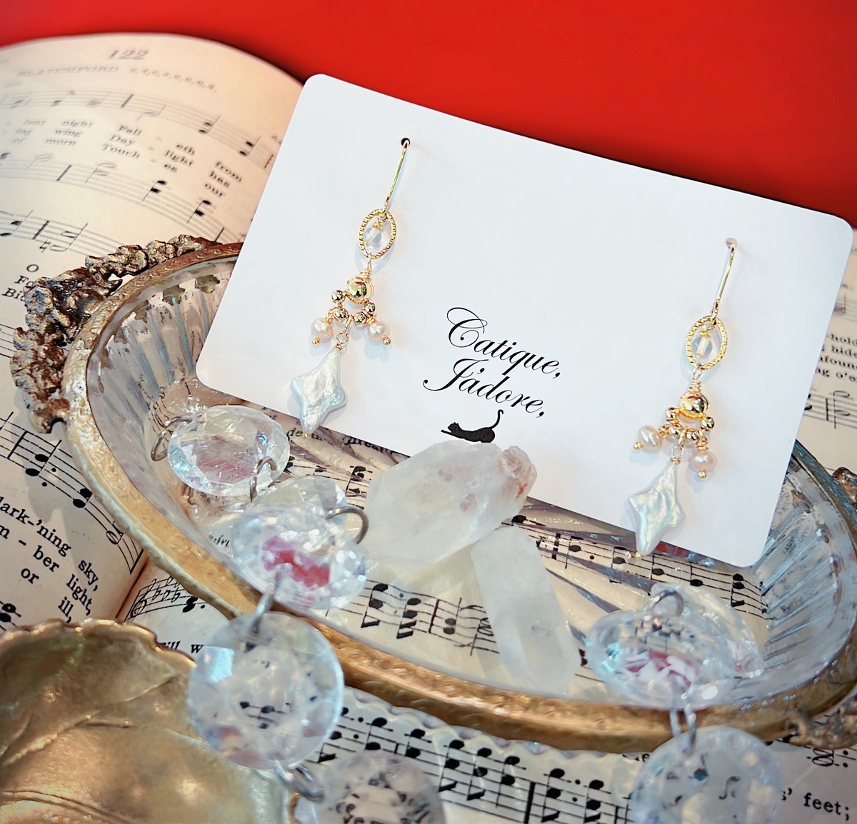 Pearl × Crystal 【pierce】♢﻿ | Catique