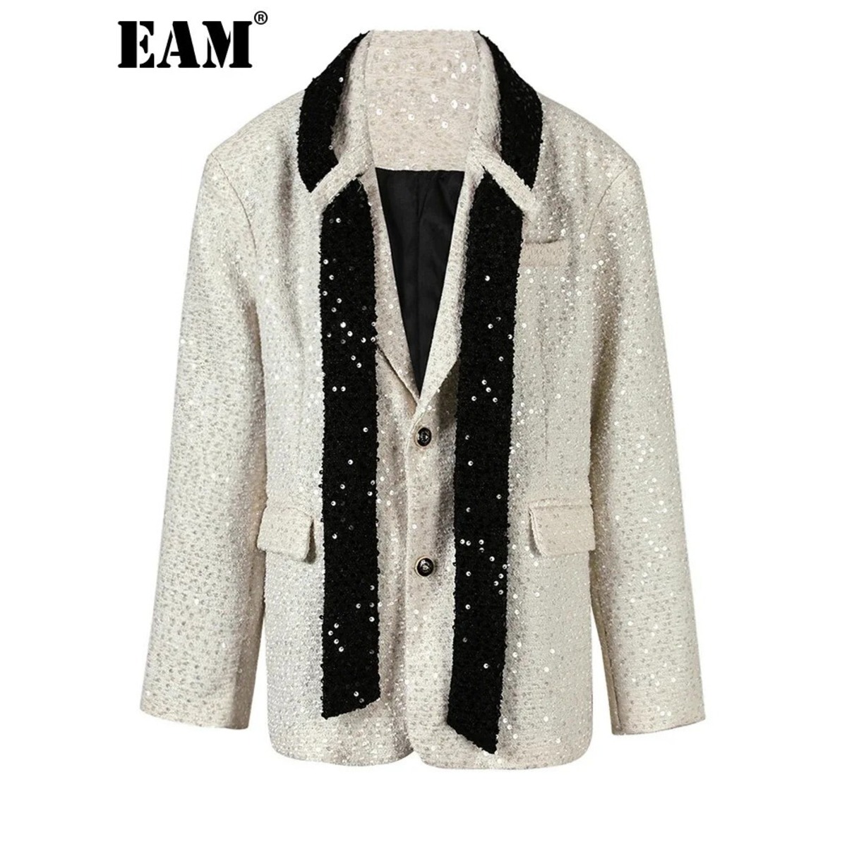 Sequins Gorgeous Oversize Jacket【E0171】 | EAM JAPAN