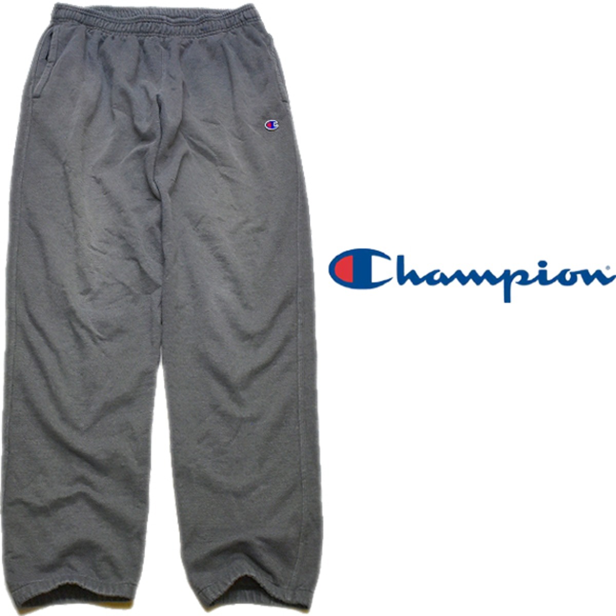 1点物 チャンピオン目玉グレースウェットパンツ古着メンズXLレディースOKアメカジ90sストリートスポーツジャージブランドトレーナー ...