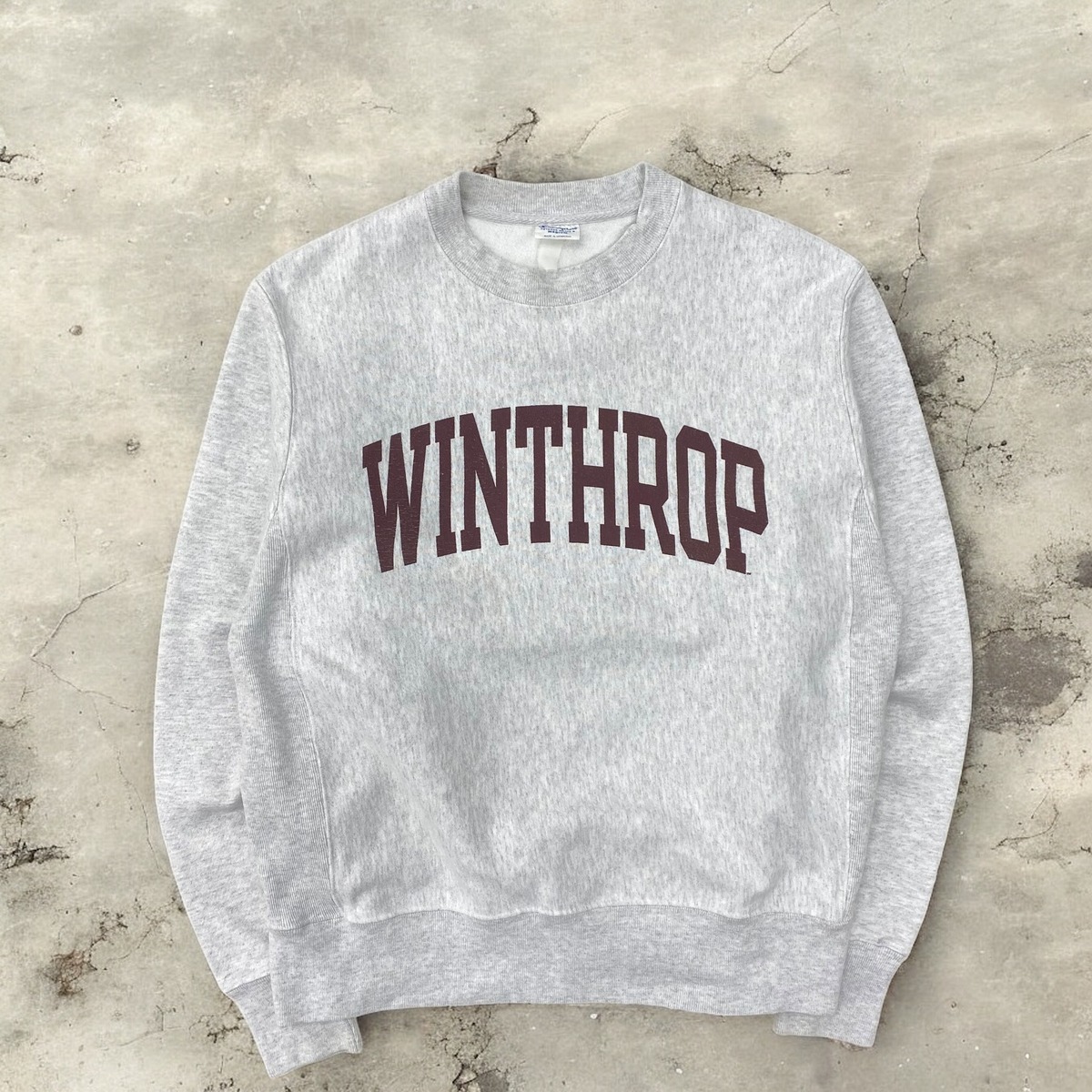 Champion REVERSE WEAVE スウェット M グレー WINTHROP カレッジロゴ ホンジュラス製 | 古着屋Lucido ...