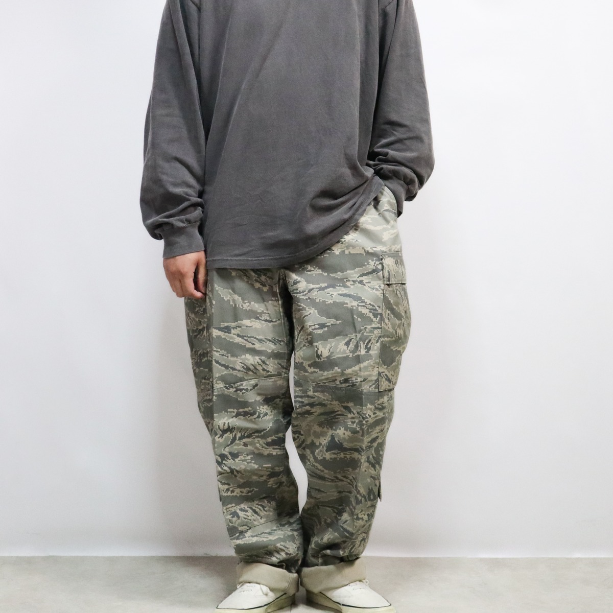 【DEAD STOCK】U.S. AIR FORCE ABU CARGO PANTS 米空軍 USAF デジタル タイガーストライプ カーゴ ...