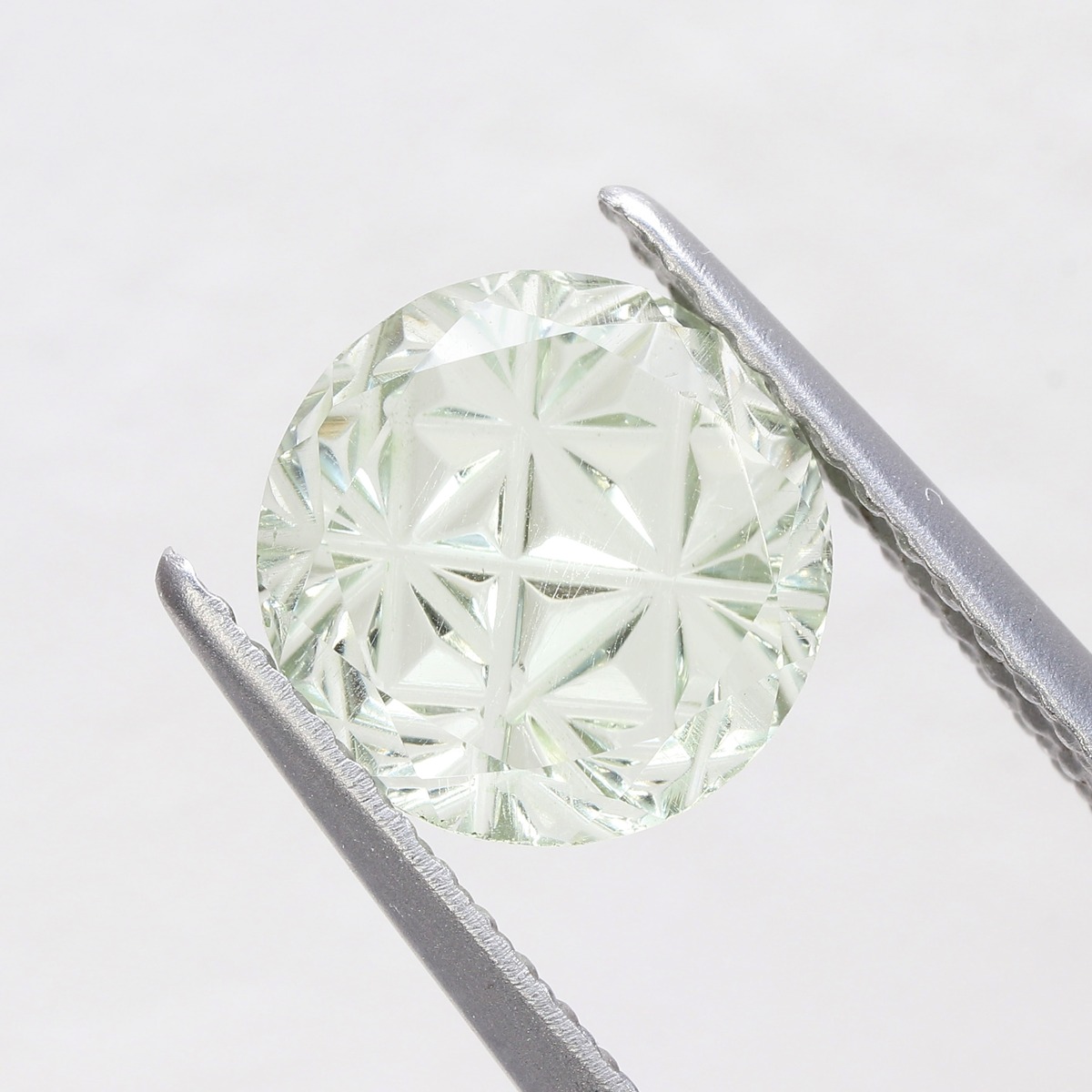 プラシオライト 1.67ct 甲州貴石切子 Plus Three | 色石堂