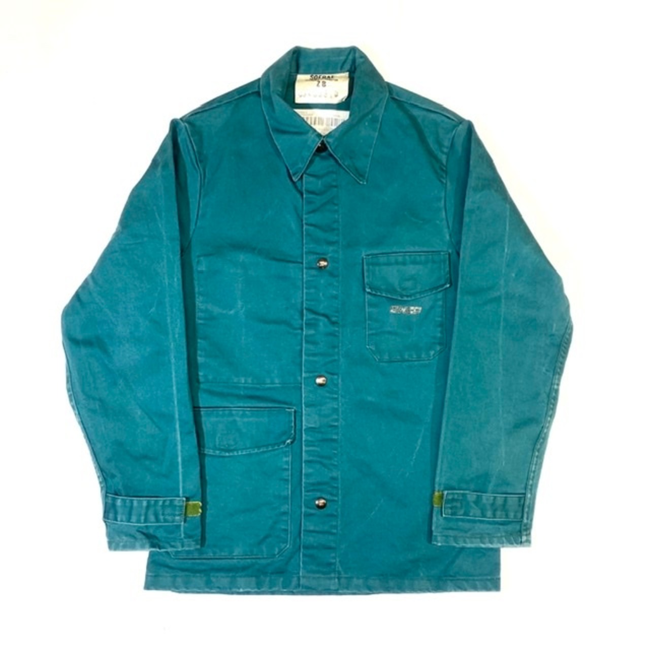 80〜90年代 80s 90s SNCF フランス国鉄 企業ロゴ レイルロード ユーロワーク フレンチワーク モールスキンジャケット カバー ...