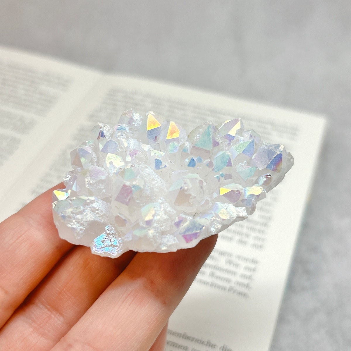 エンジェルオーラクォーツ クラスター | Violet Beaming Stone 〜天然石ショップ〜