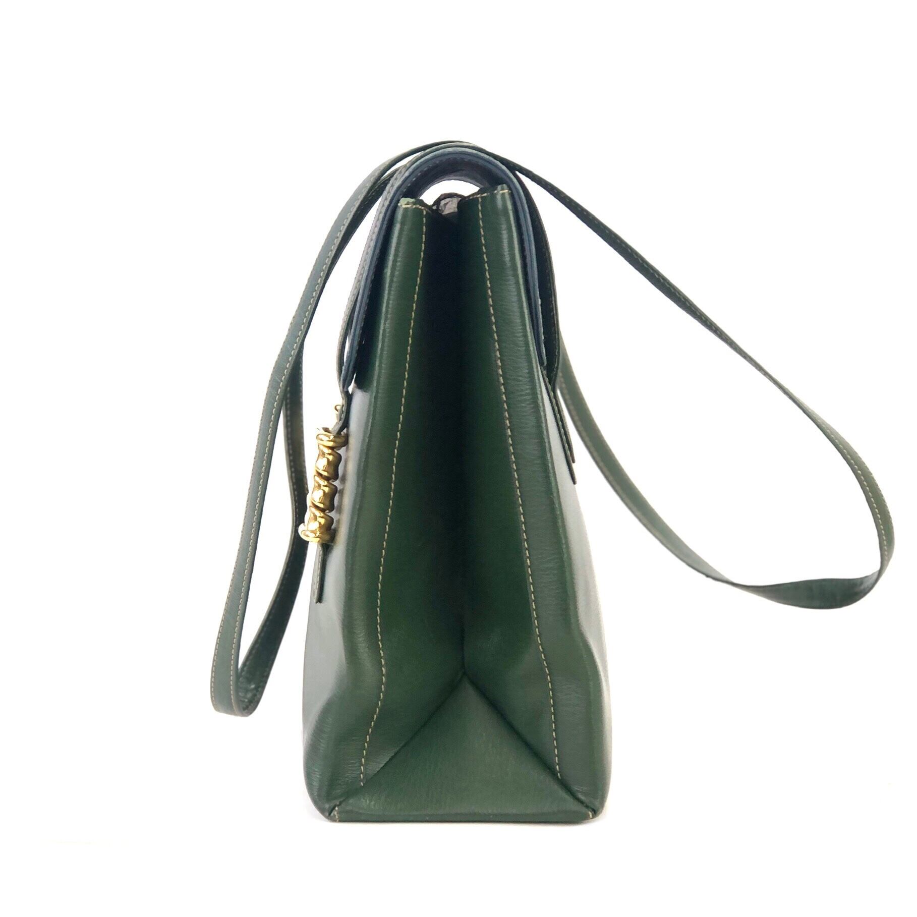 LOEWE ロエベ ベラスケス コンビレザー トートバッグ グリーン LOEWE ロエベ ベラスケス コンビレザー トートバッグ グリーン