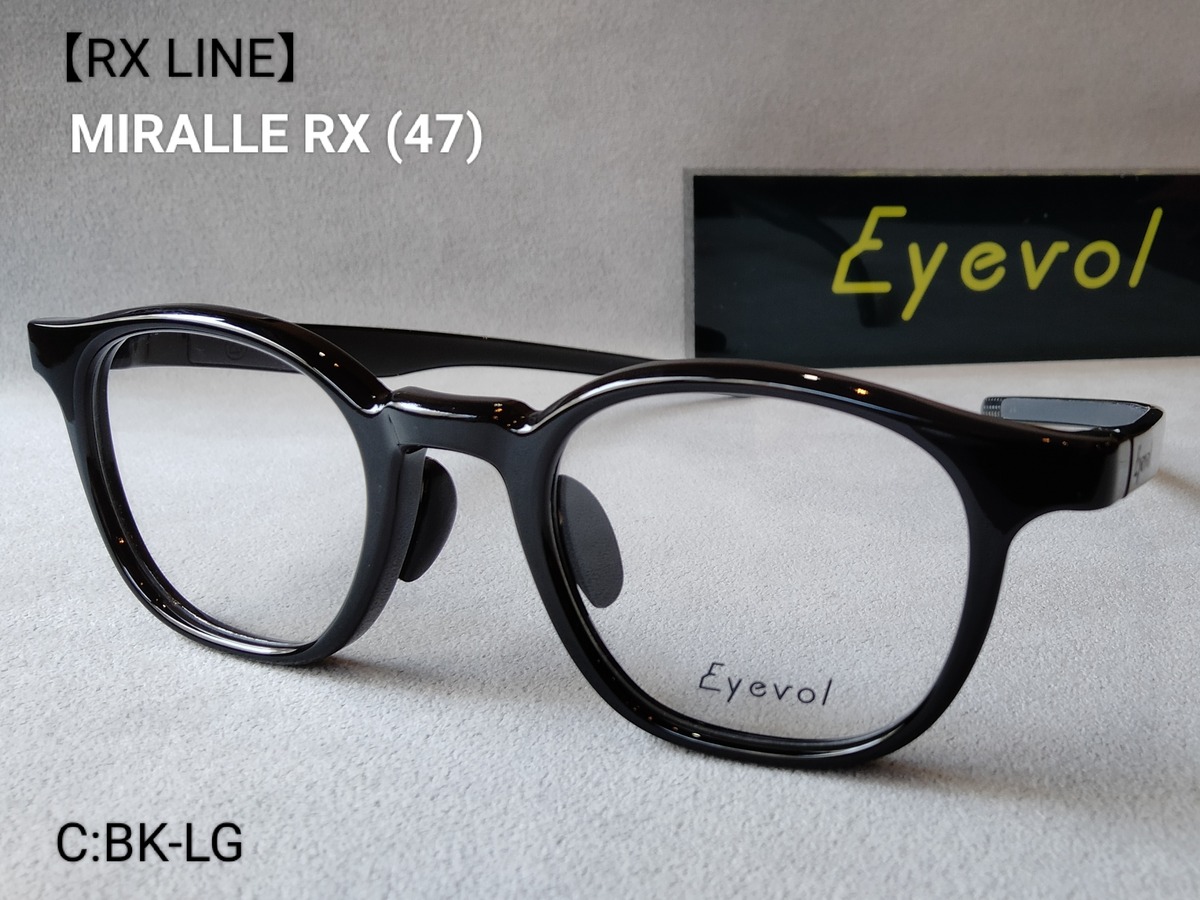 Eyevol（アイヴォル）RX LINE「MIRALLE/ミラル」BK-LG//Demo lens | メガネ・サングラス専門店 u.i.c ...