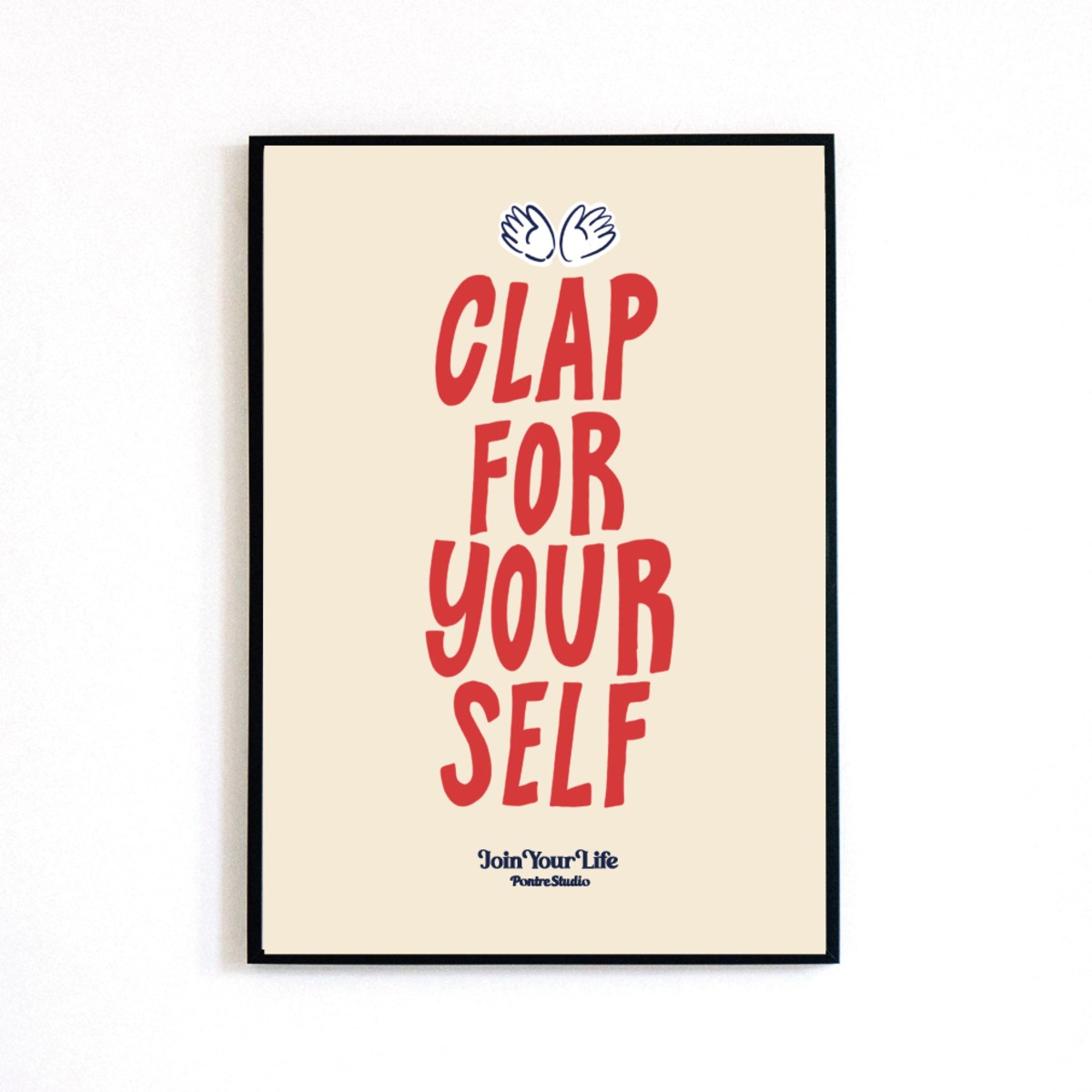 ♯025 CLAP FOR LOGO POSTER | Pontre Studio