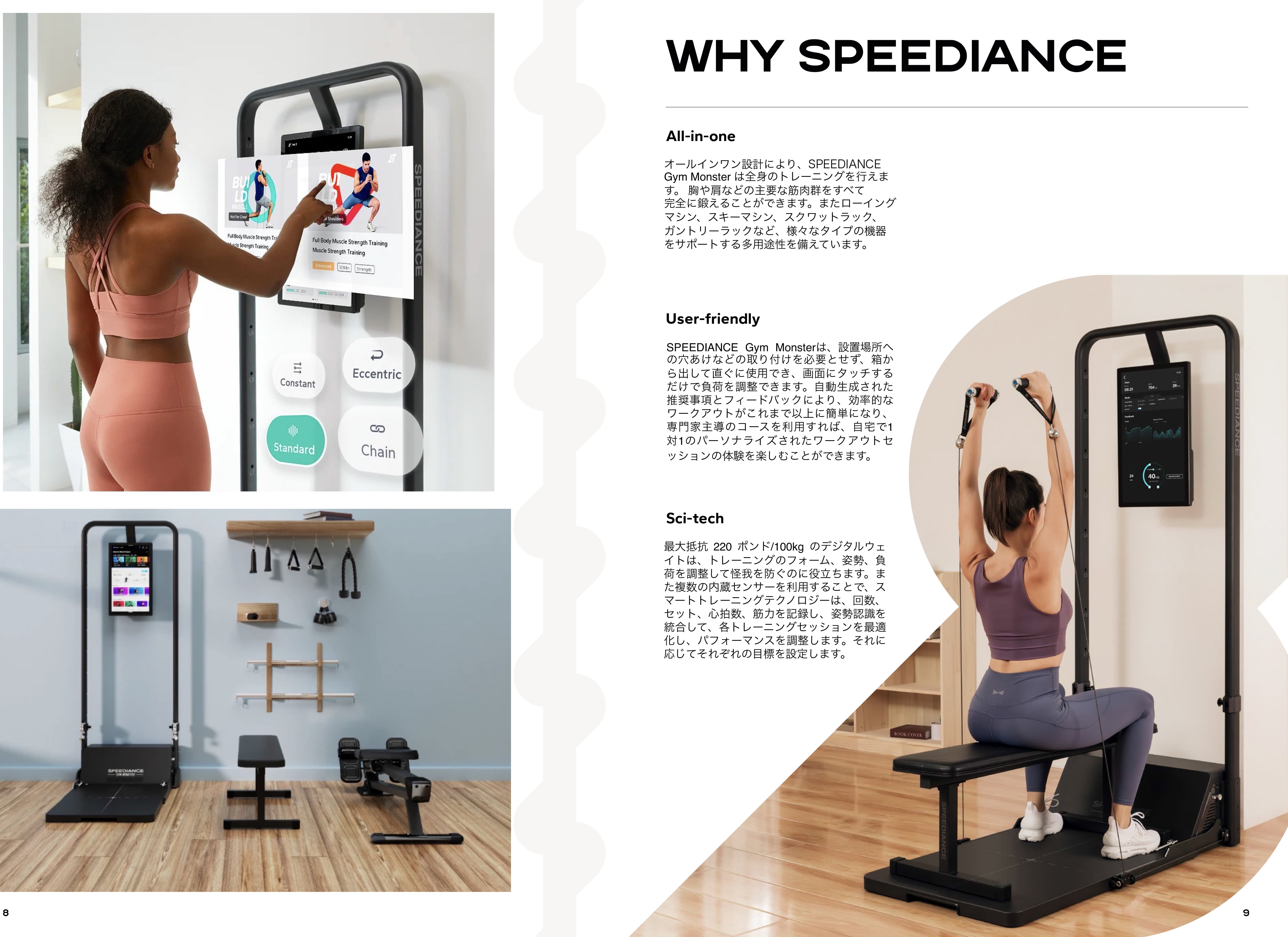 【送料無料】DELTA FITNESS限定保証付き SPEEDIANCE GYM MONSTER FAMILY PLUS(ローイング付 ...