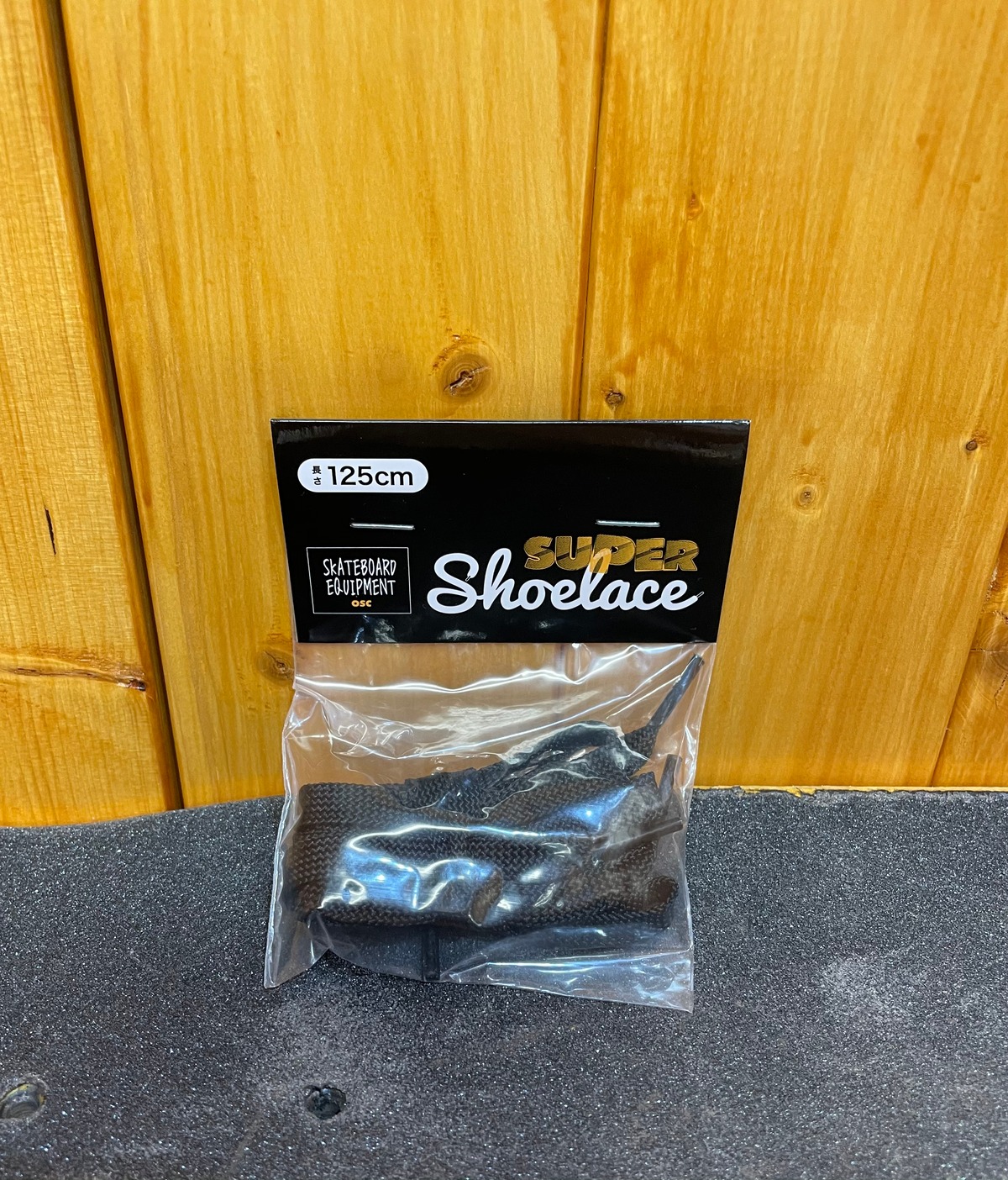 OSC SUPER SHOELACE BLACK 125cm【シューレース 靴紐 シューズ スニーカー スケシュー スケボー スケートシューズ ...