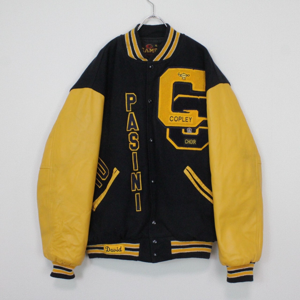 【Caka act2】Patch × Embroidery Design Vintage Loose Stadium Jacket ...