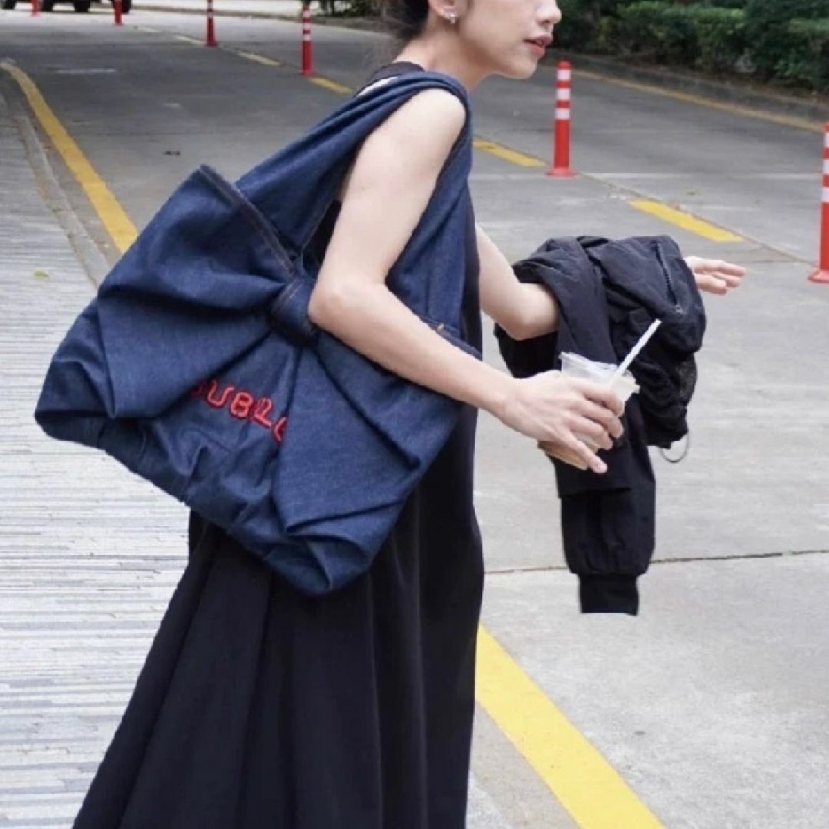 BUBBLE BLOG デニム リボン ビッグ トートバッグ 大きめ 大容量 | Uturi -海外ブランドアイテム セレクトショップ-