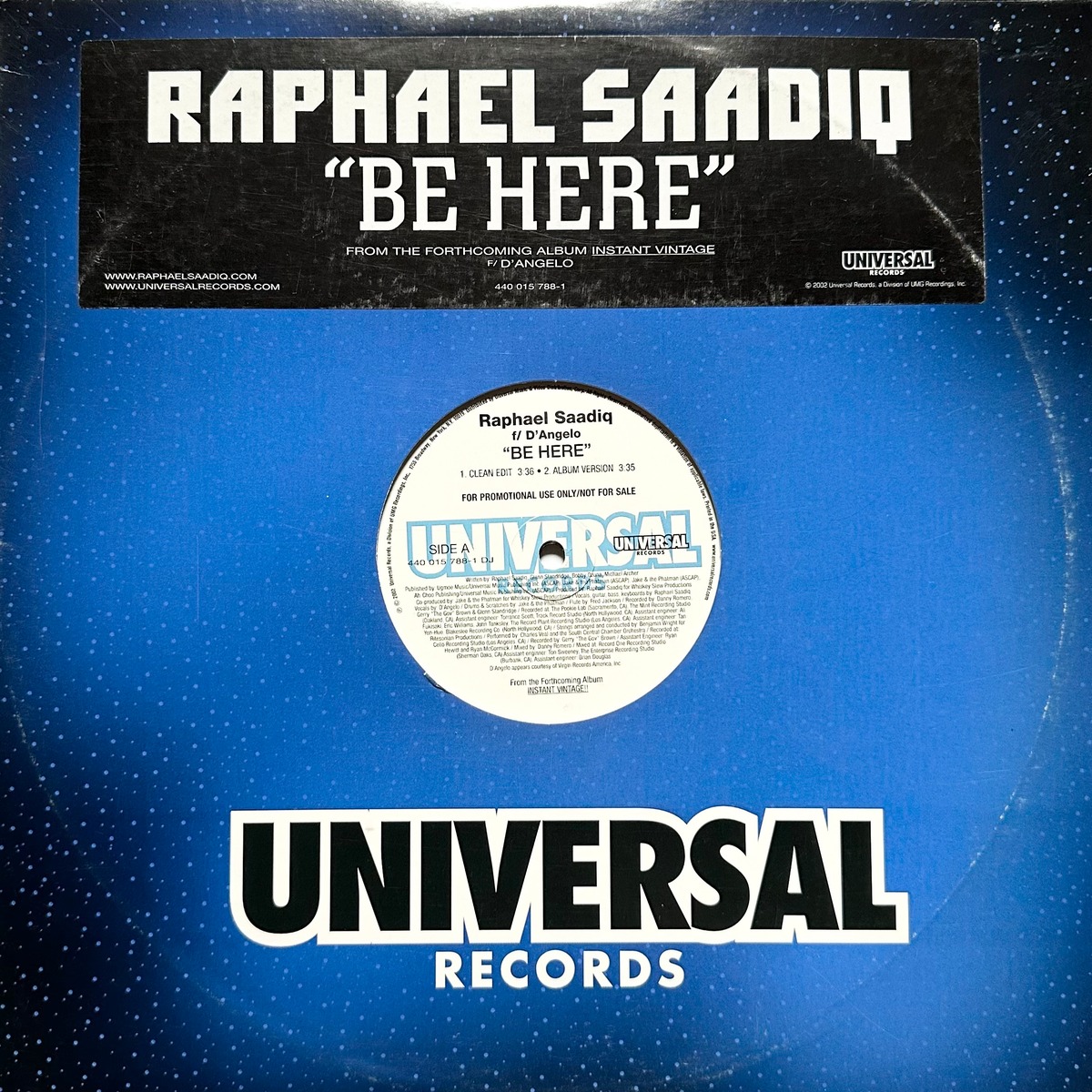Raphael Saadiq feat. D'Angelo / Be Here | ACC RECORDS VINYL 中古 レコード 通販