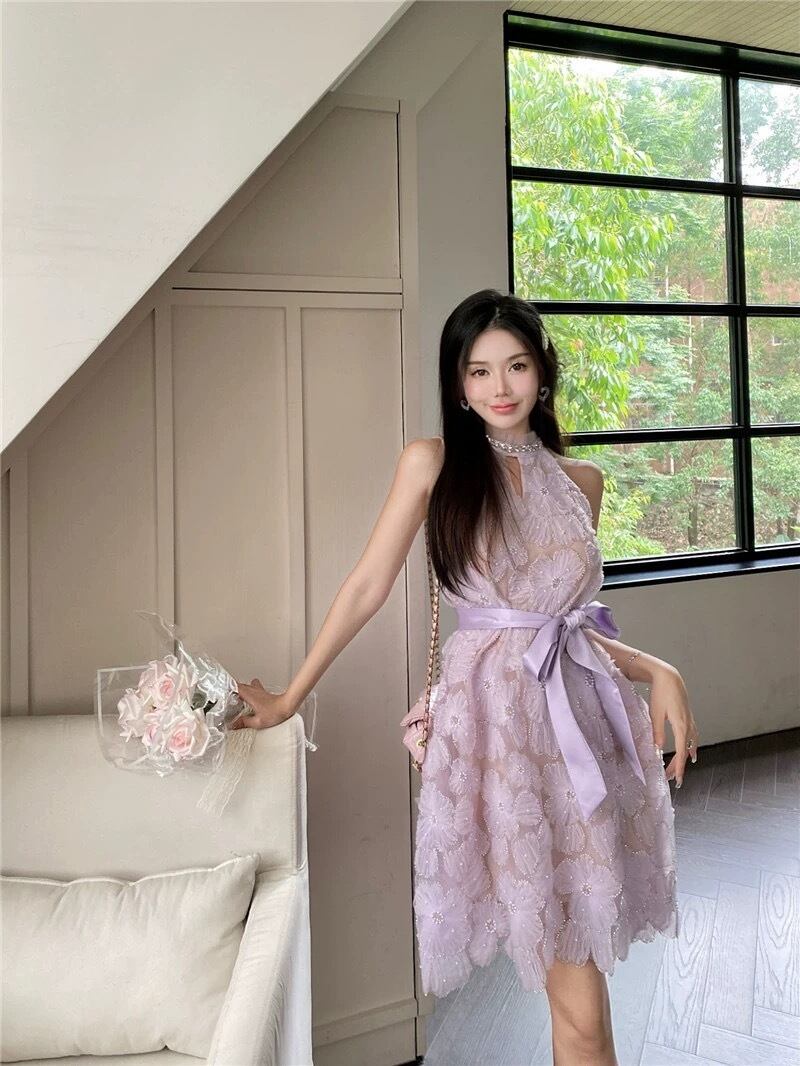 スカート ワンピース ドレス ロングスカート ロング ロング丈 5分袖 五