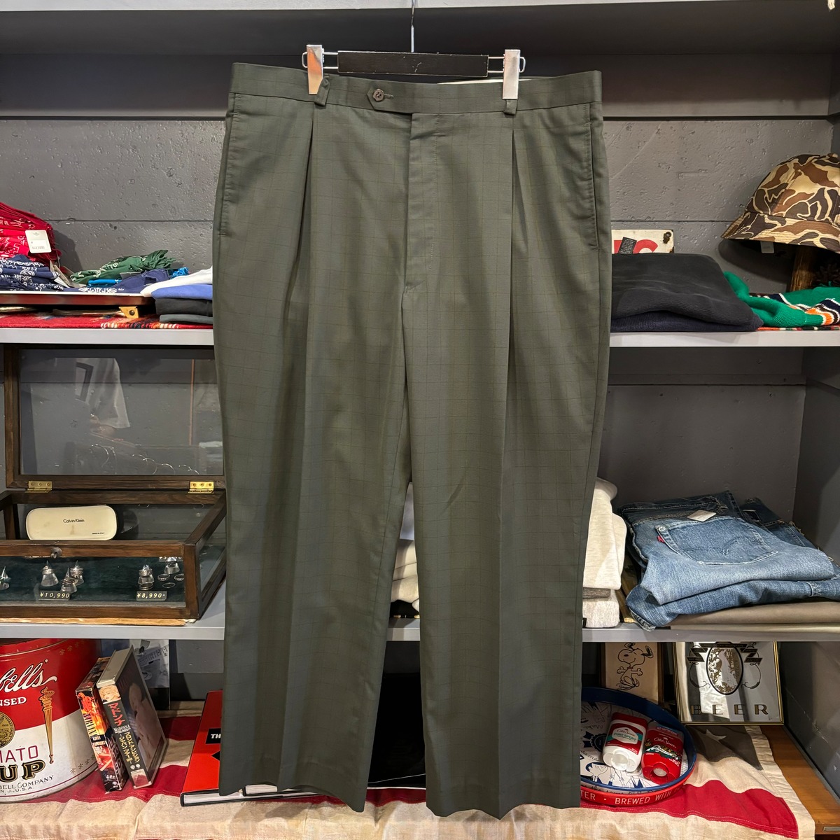 Gold Label Plaid 2Tuck Slacks | VOSTOK