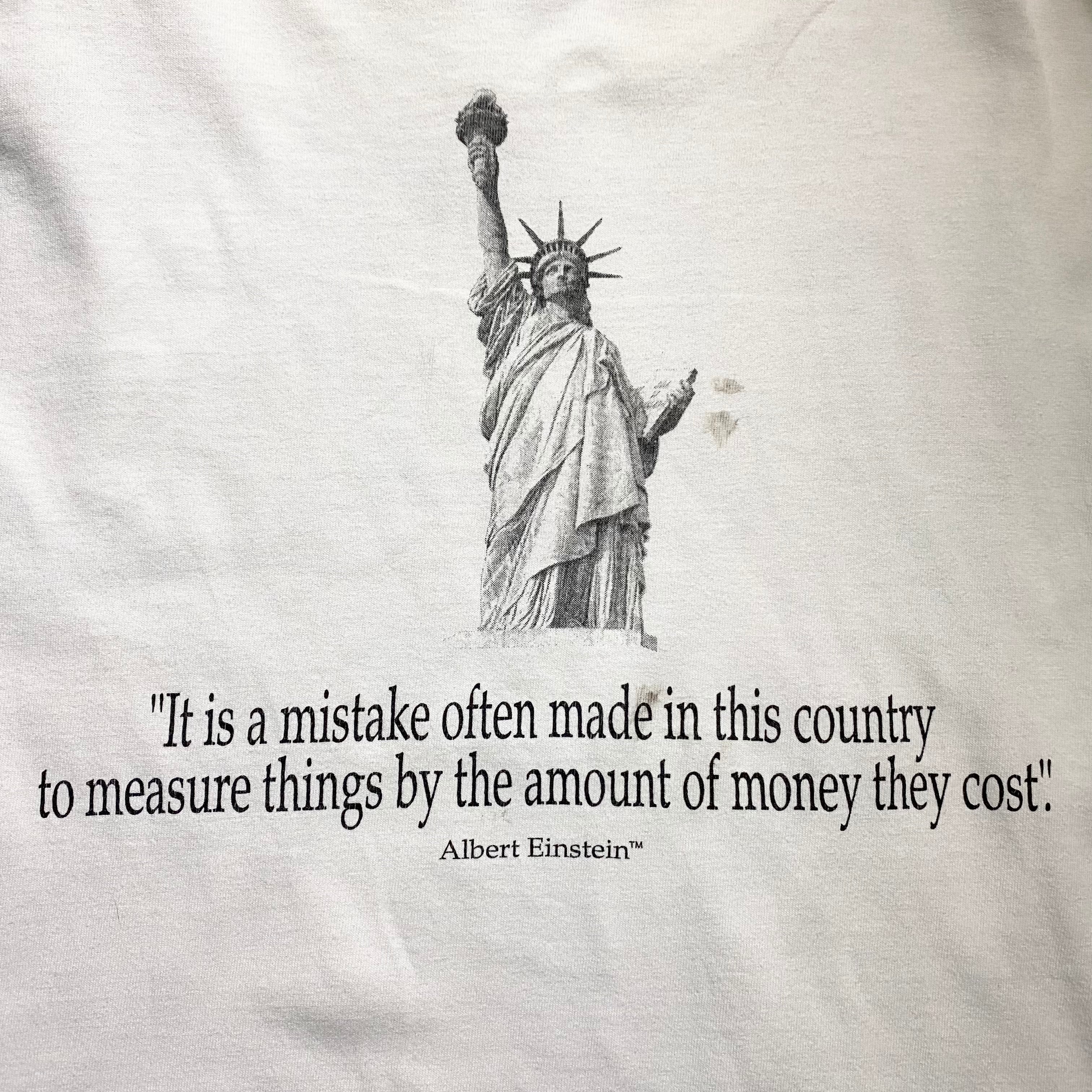 vintage 1990's ANDAZIA large print tee “einstein” “the vintage 1990's ANDAZIA large print tee “einstein” “the