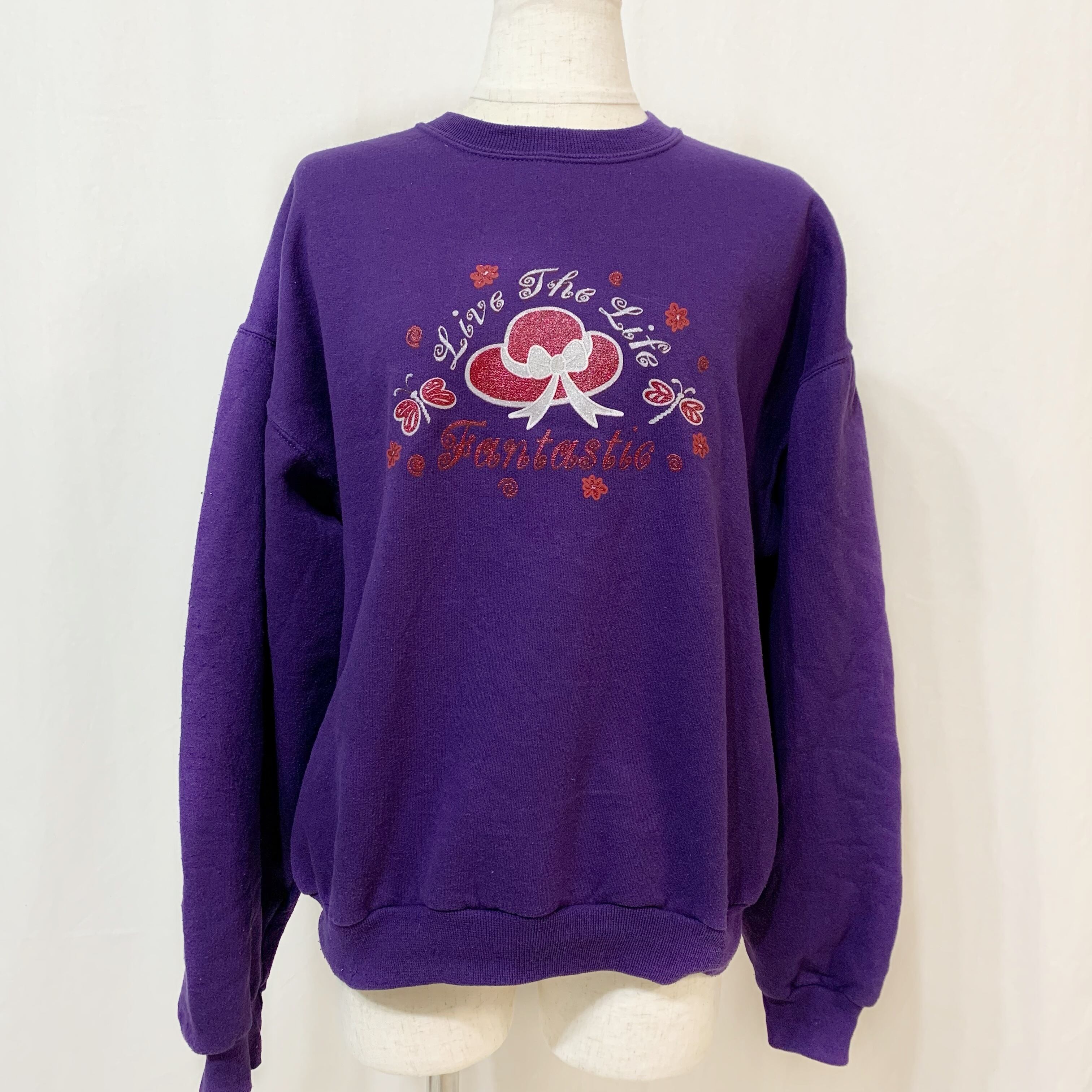 【MADE in USA】ENDLESS DESIGNS Girly Print Sweatshirt | soravintage