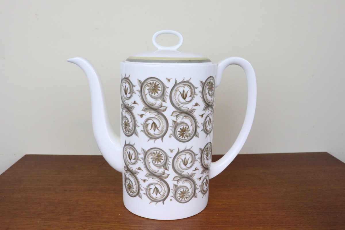 スージークーパー ベネチア コーヒーポット ティーポット Susie Cooper VENETIA ヴィンテージ 陶磁器 イギリス し39 ...