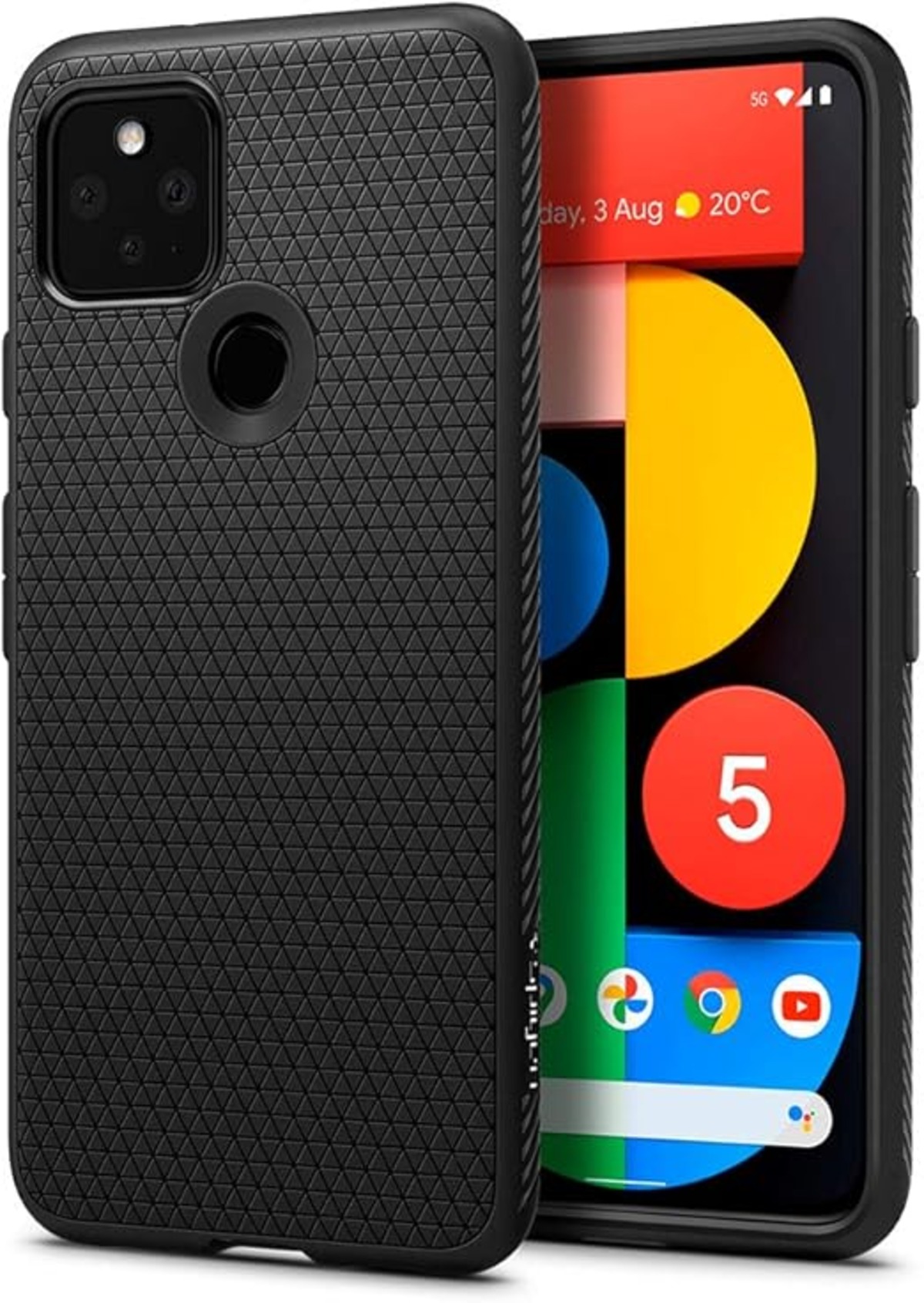 【Spigen】 Google Pixel5 ケース TPU ソフト ケース マット 耐衝撃 米軍MIL規格取得 カメラ 液晶 保護 傷防止 指紋防止 衝撃吸収 Qi充電 ワイヤレス充電 ...